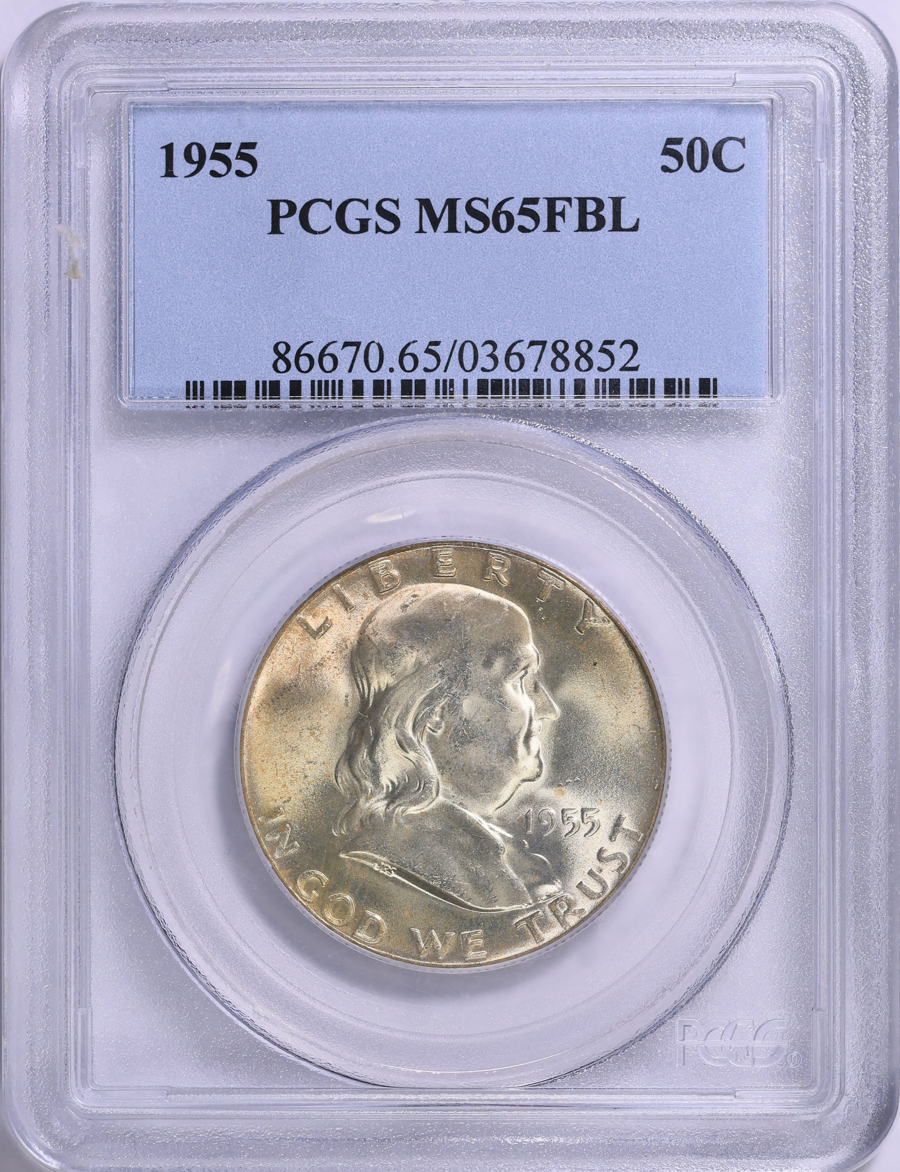 1955 Franklin Half Dollar PCGS MS-65 FBL (Item 1840001 ...
