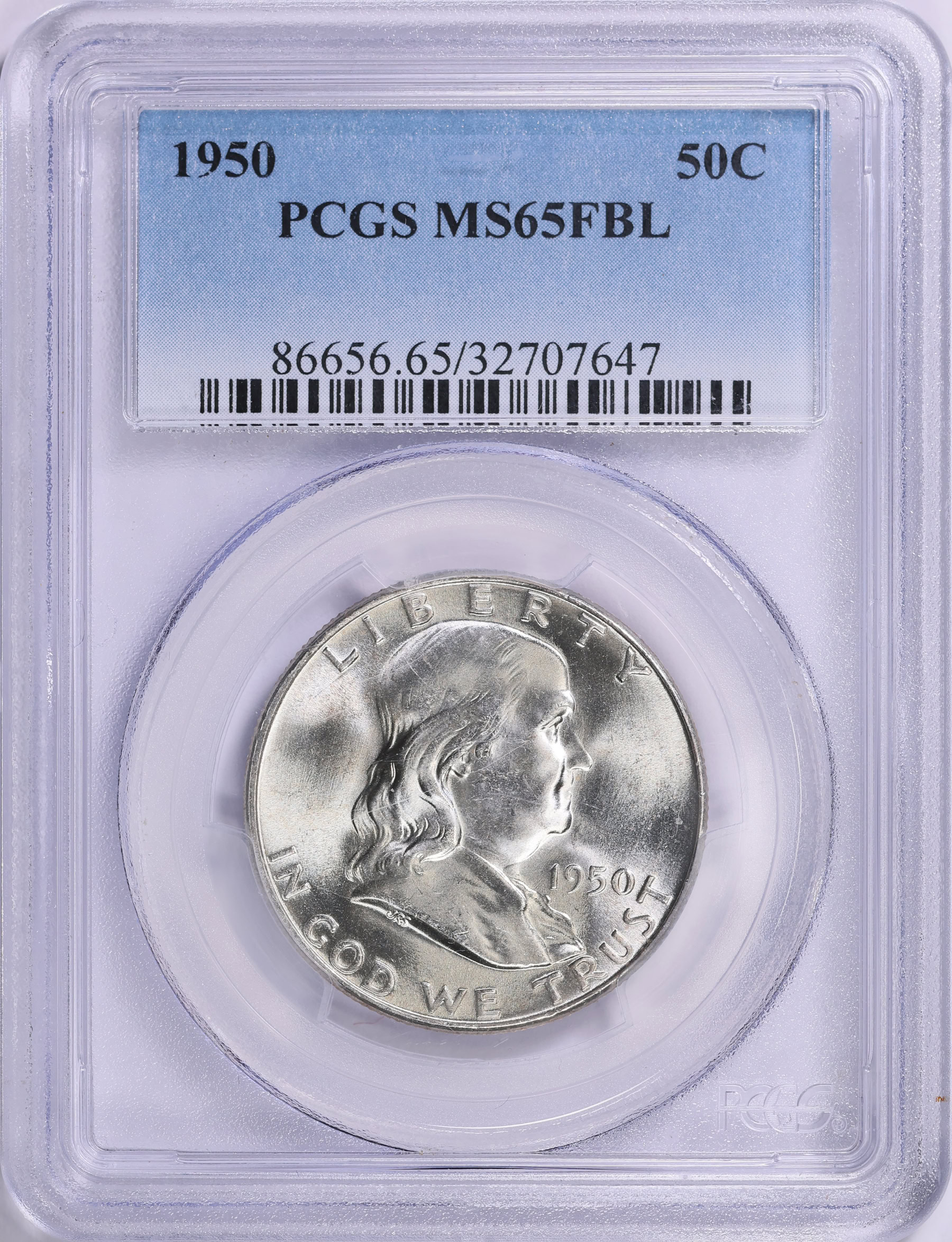1950 Franklin Half Dollar PCGS MS-65 FBL (Item 1840005 ...
