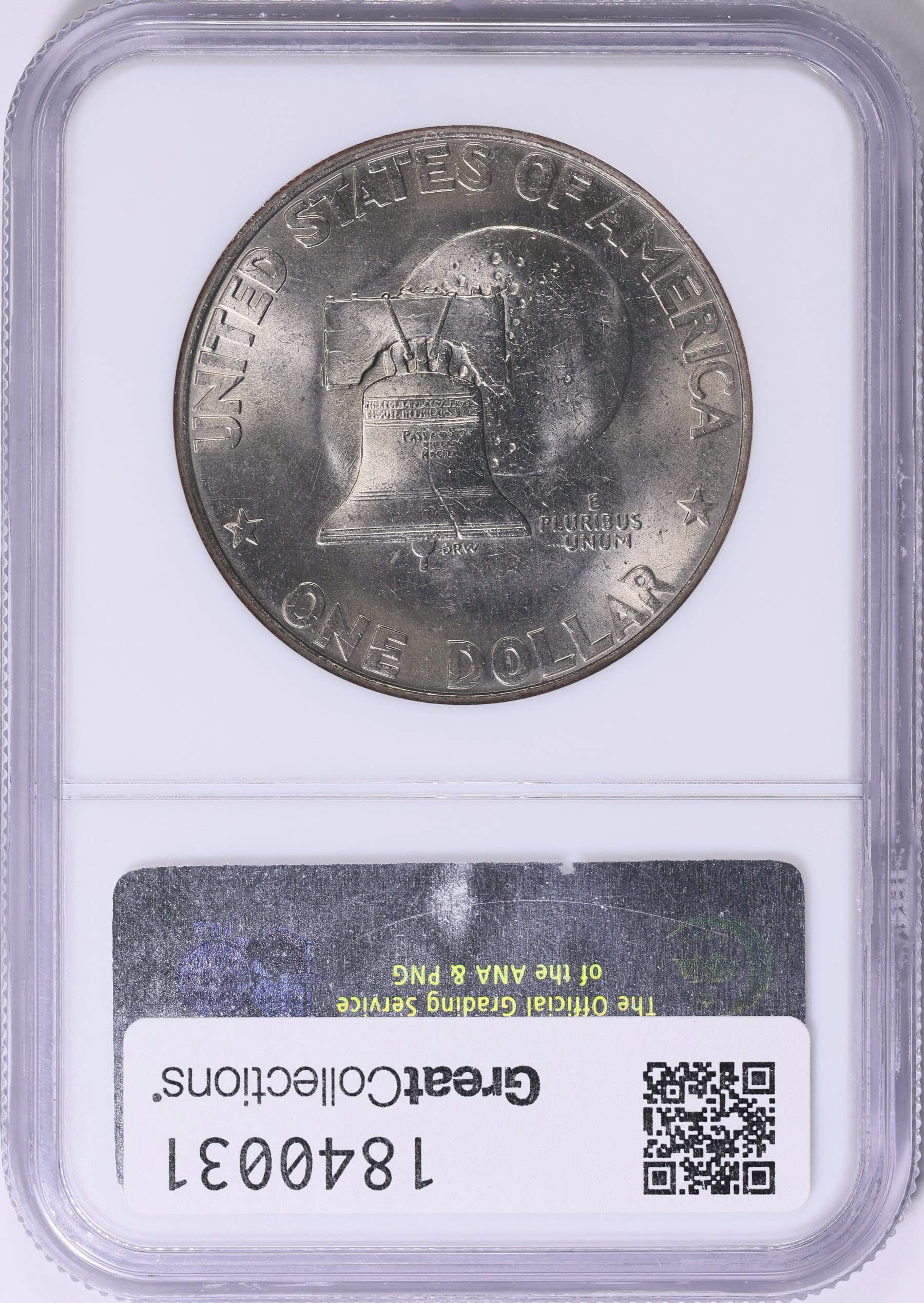1976-D Eisenhower Dollar Type 1 NGC MS-66 (Item 1840031) | GreatCollections Coin Auctions