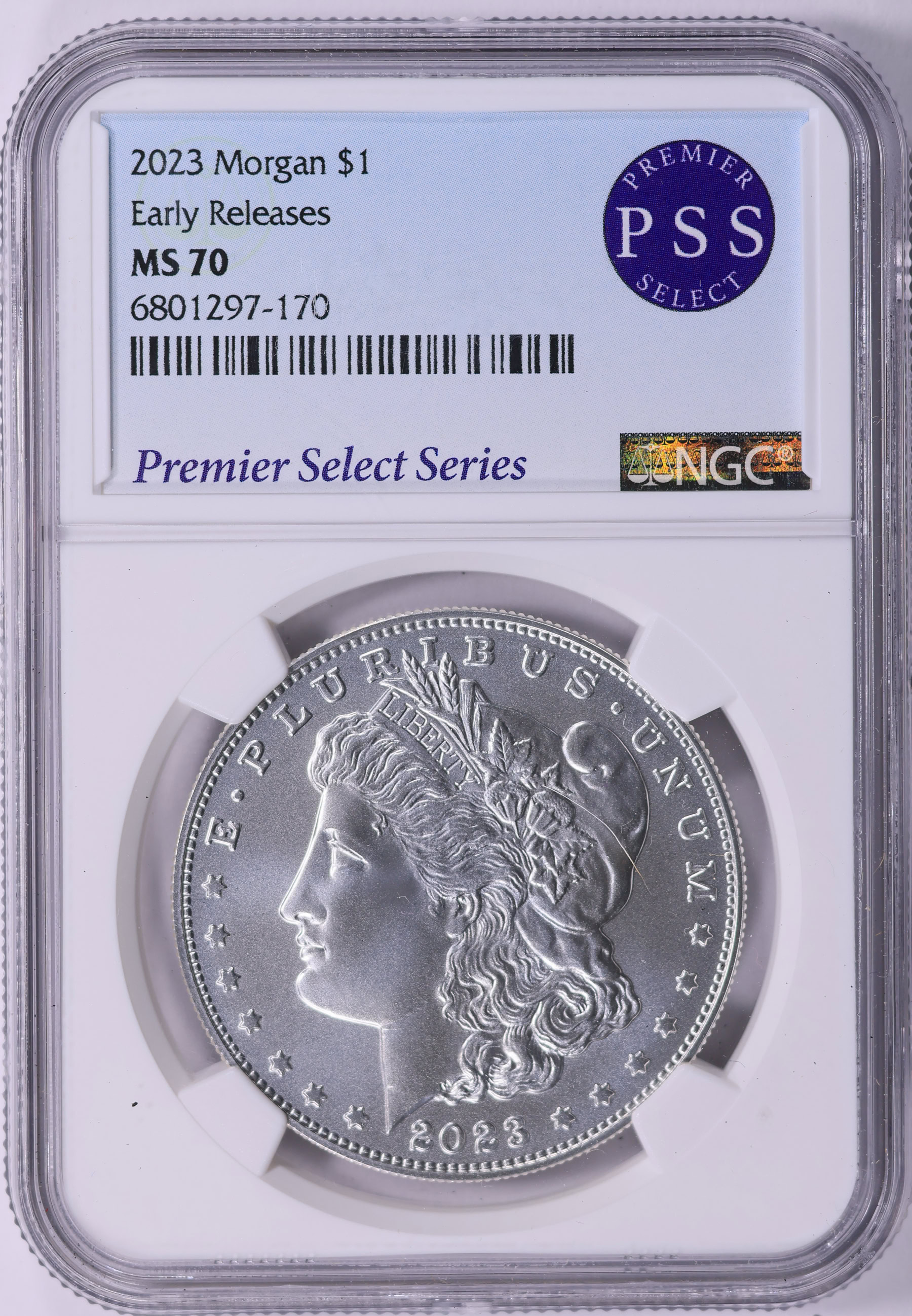 2023 Morgan Silver Dollar Early Releases NGC MS-70 (Premier Select ...