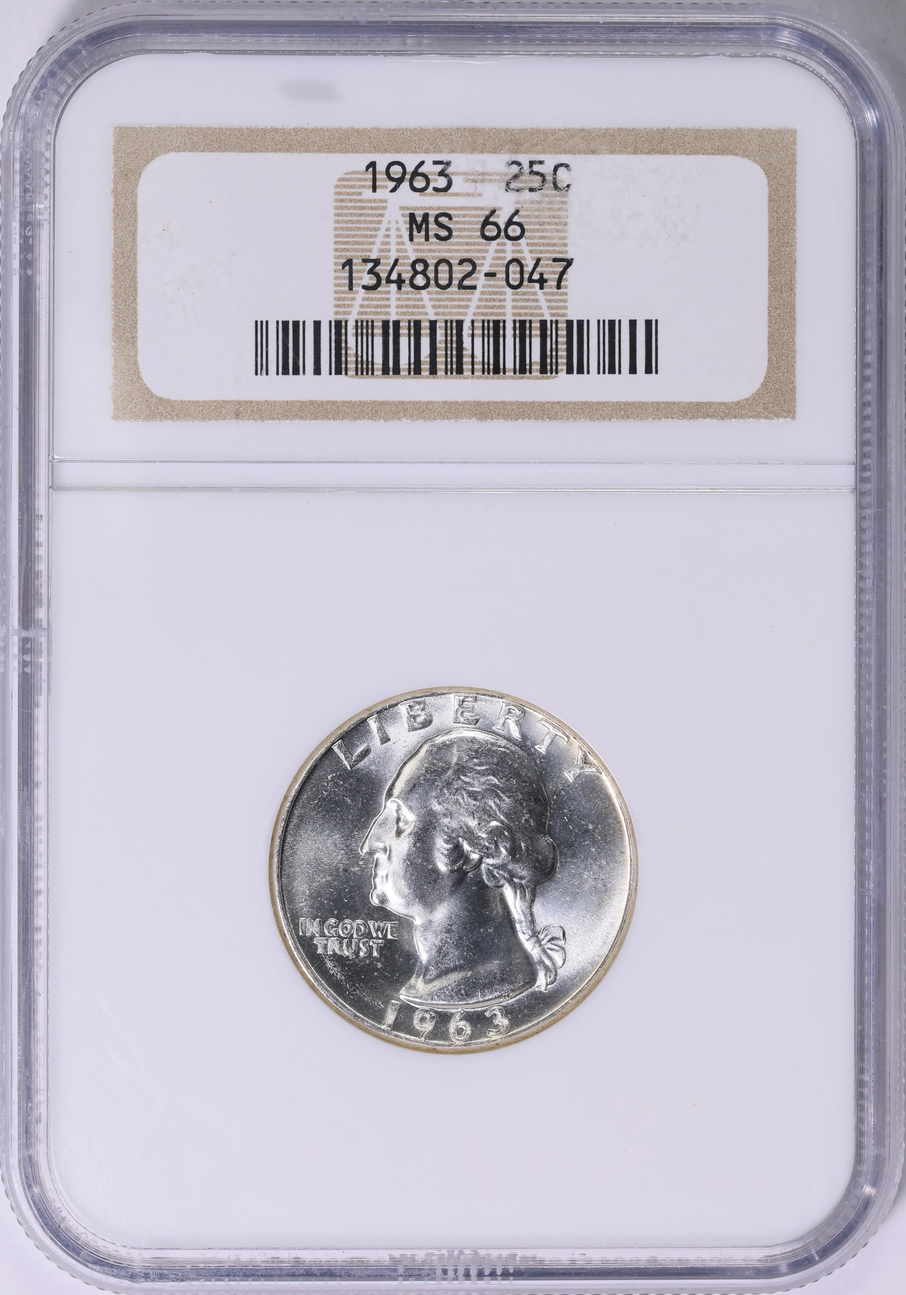 1963 Washington Quarter NGC MS-66 (Item 1840421) | GreatCollections Coin Auctions