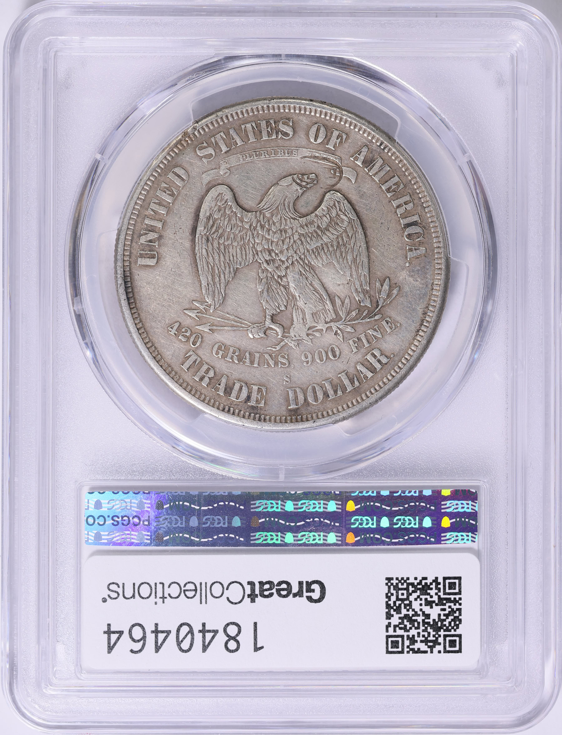 1874-S Trade Silver Dollar Chop Mark PCGS XF-45 (Item 1840464 ...