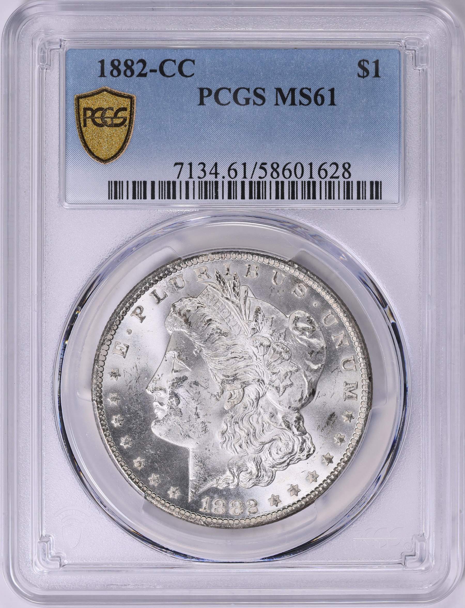 1882-CC Morgan Silver Dollar PCGS MS-61 (Item 1841030) | GreatCollections Coin Auctions