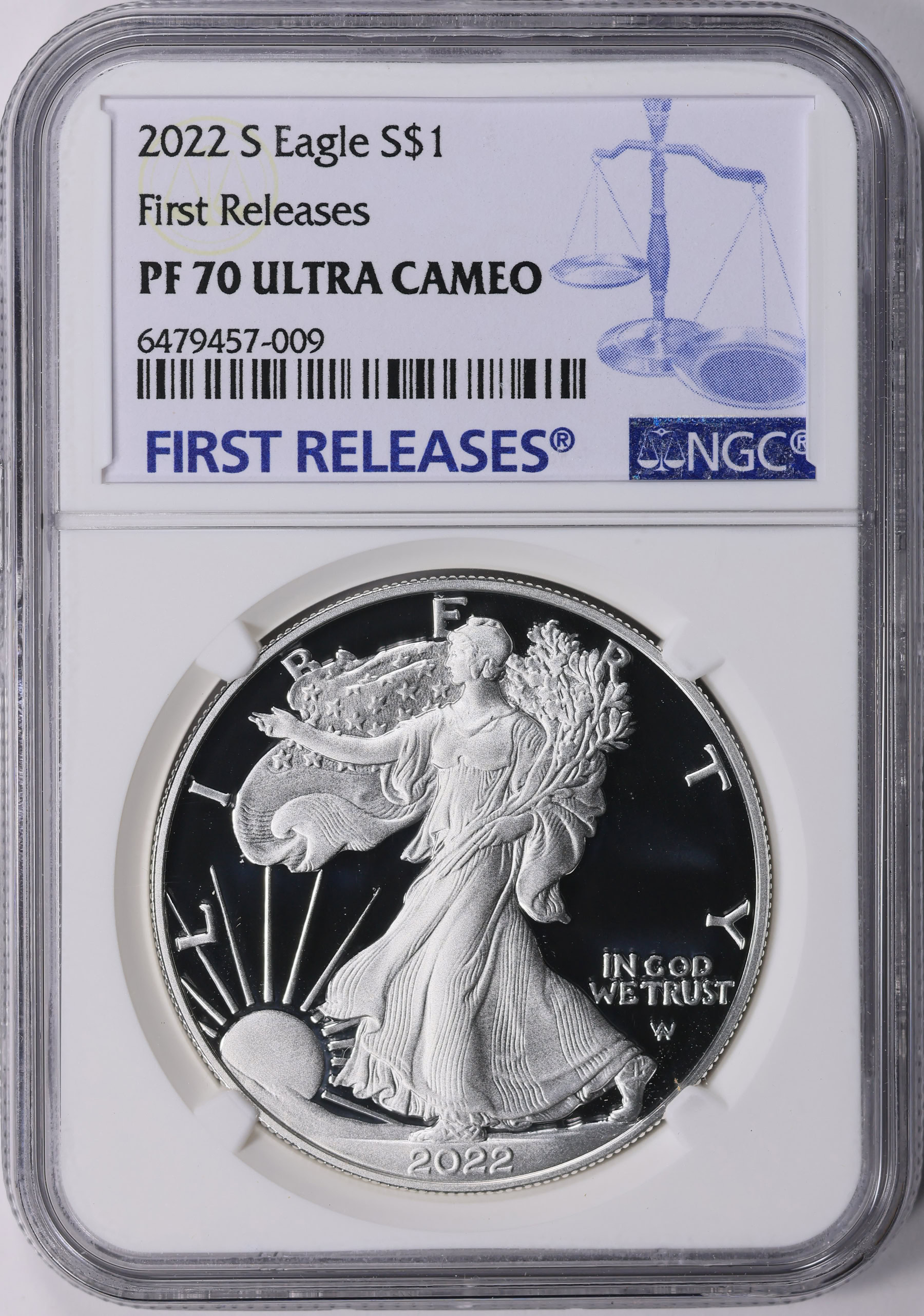 2022-S $1 Silver Eagle First Releases NGC Proof-70 UC (Item 1841058) | GreatCollections Coin ...