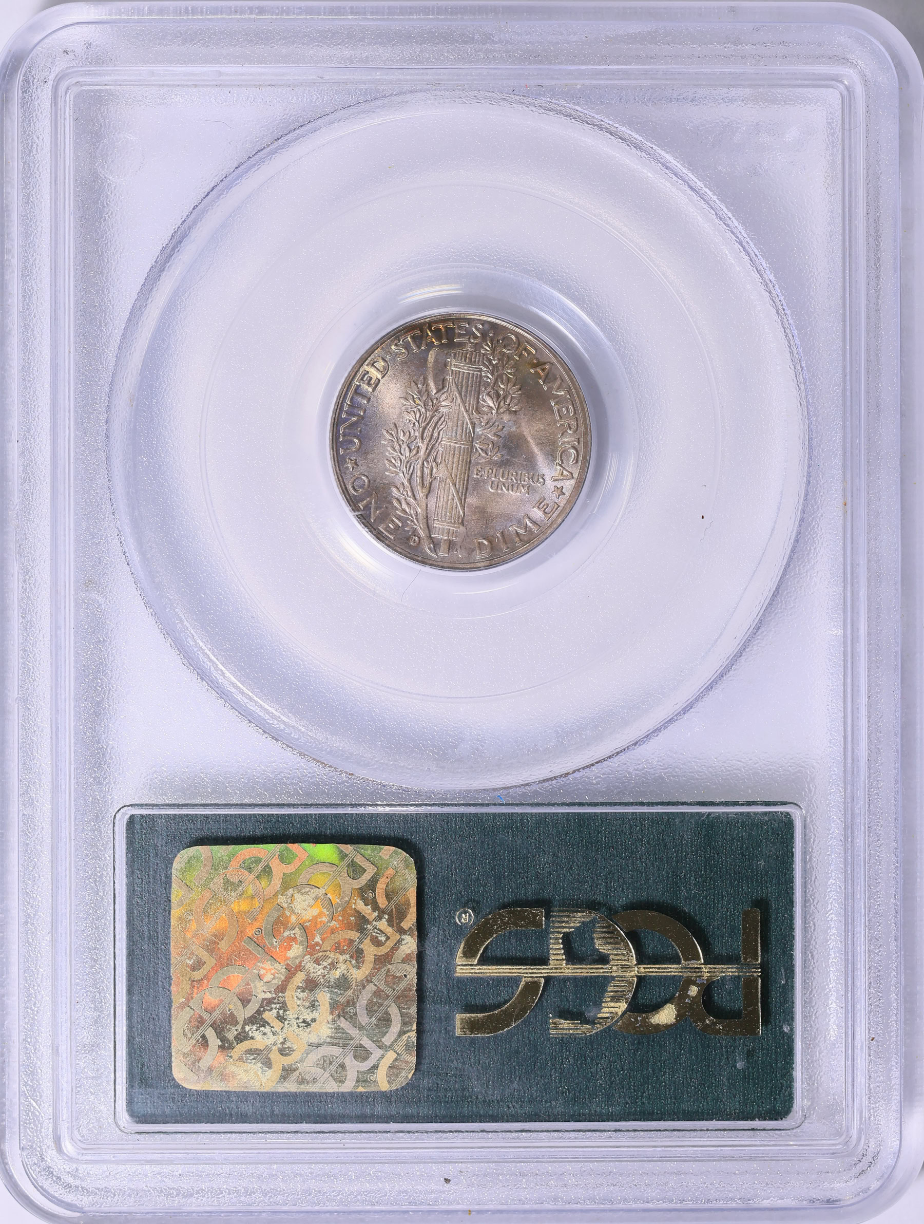 1944-D Mercury Dime PCGS MS-65 FB (CAC Gold) OGH (Toned) (Item 1841090) | GreatCollections Coin ...
