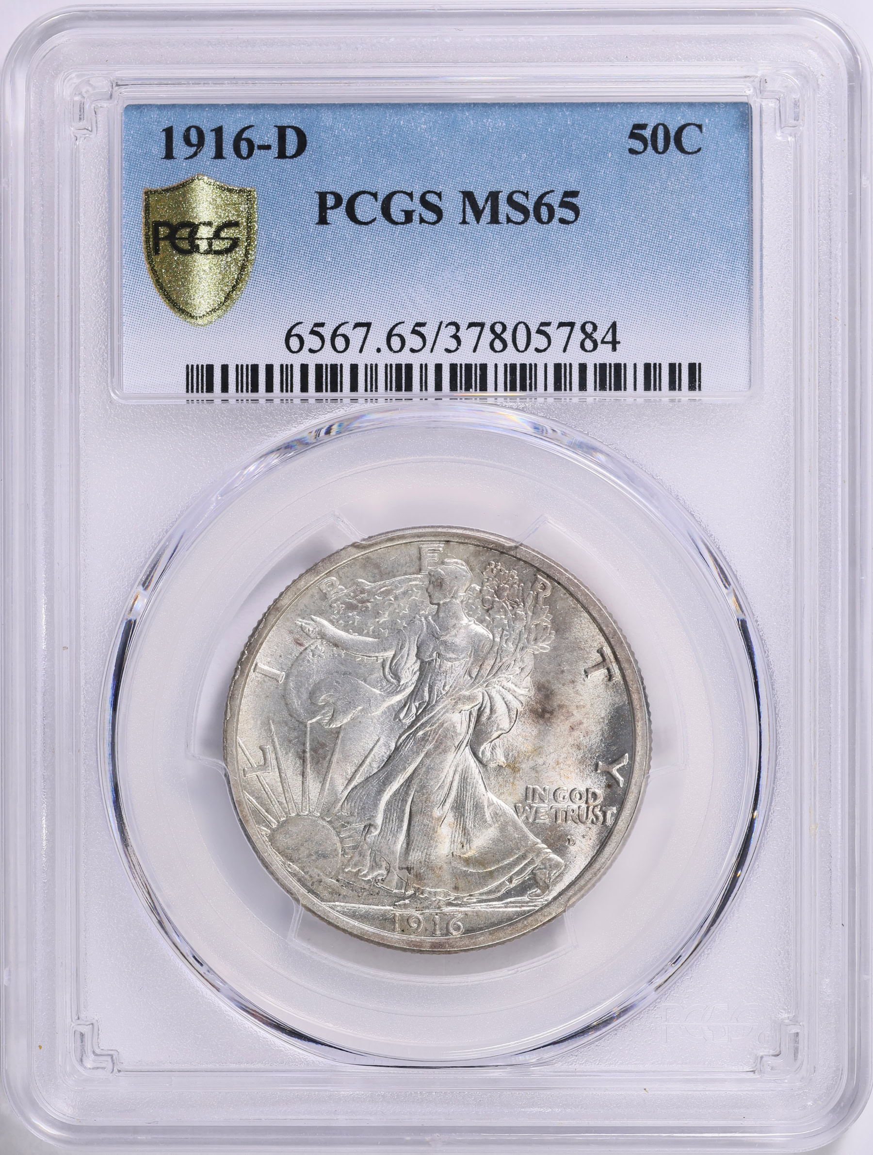 1916-D Walking Liberty Half Dollar PCGS MS-65 (Item 1841104 ...