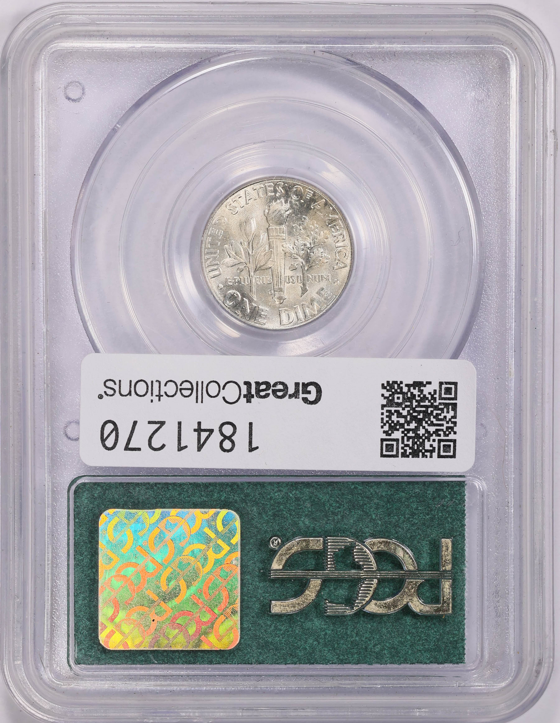 1964-D Roosevelt Dime PCGS MS-64 OGH (2nd Gen) (Sample Slab) (Item ...