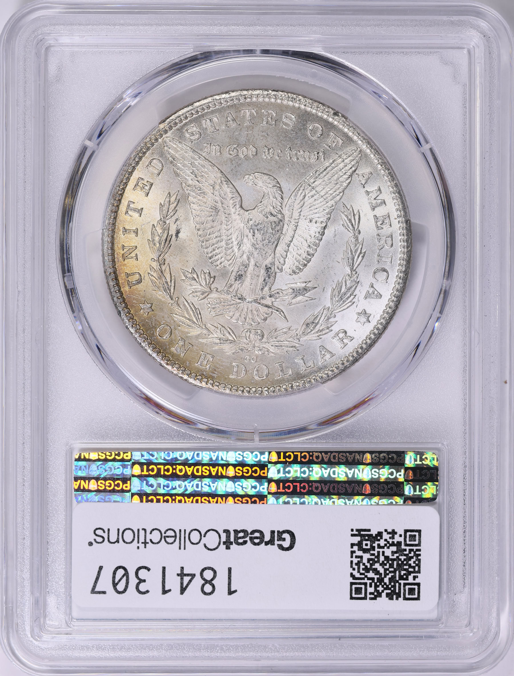 1880-CC Morgan Silver Dollar PCGS MS-65 (GSA) (Toned) (Item 1841307) | GreatCollections Coin ...