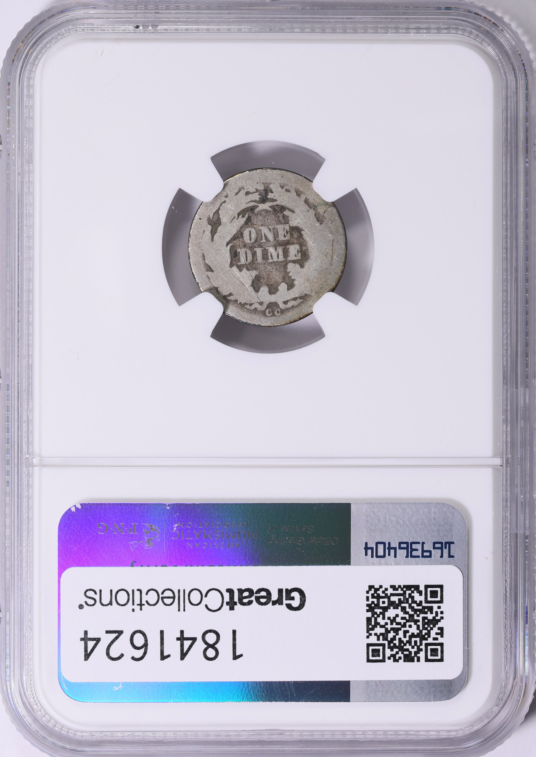 1876-CC Seated Liberty Dime NGC AG-03 (Item 1841624) | GreatCollections Coin Auctions