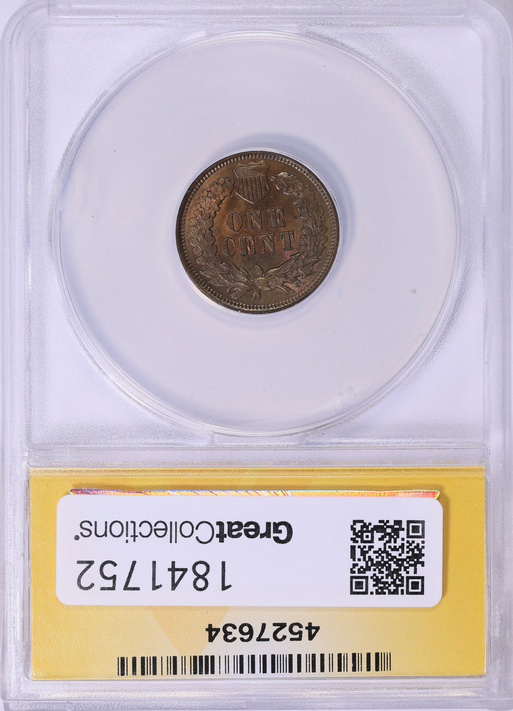 1900 Indian Cent ANACS MS-63 RB (Item 1841752) | GreatCollections Coin Auctions