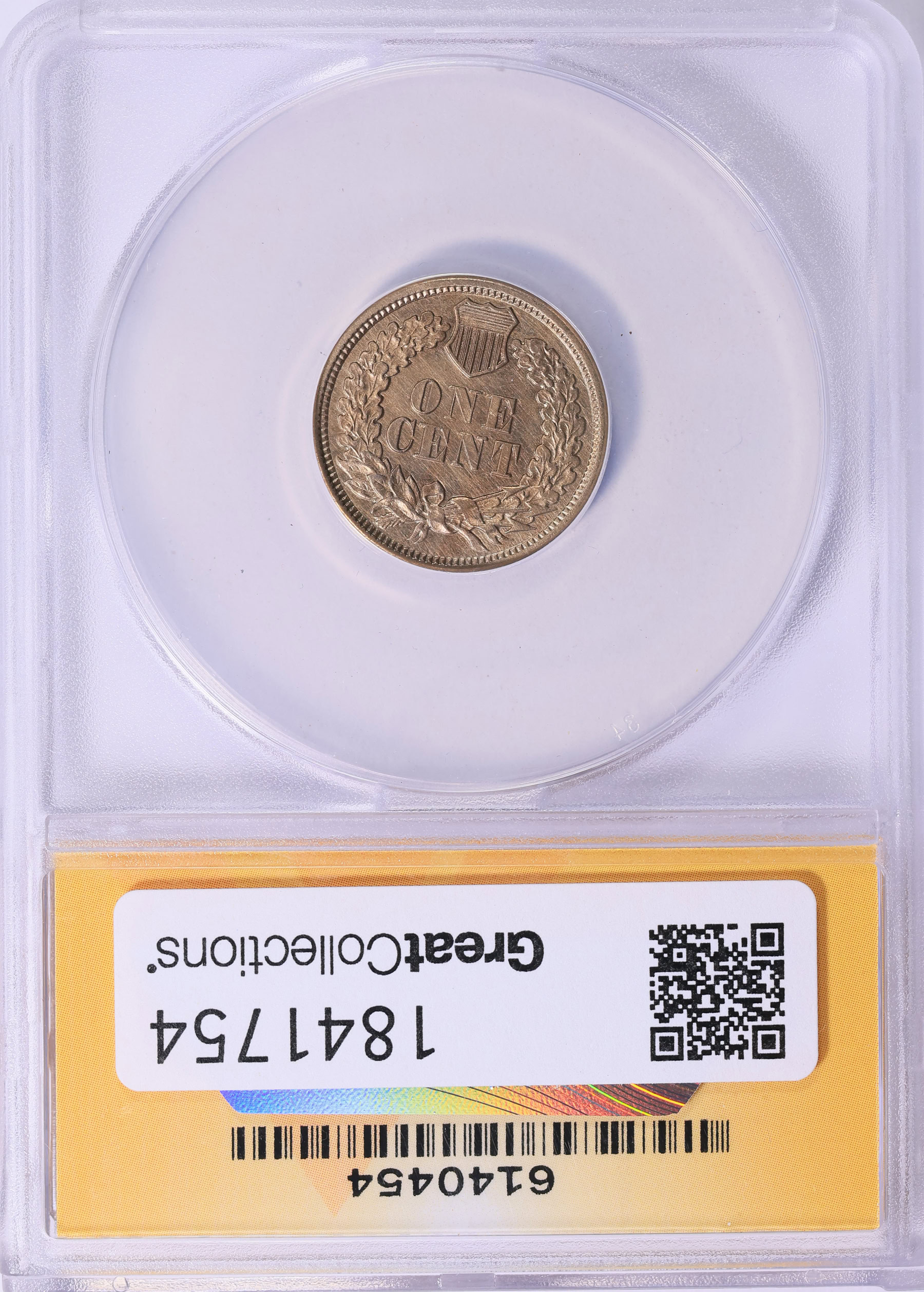 1863 Indian Cent ANACS MS-60 Details (Item 1841754) | GreatCollections ...