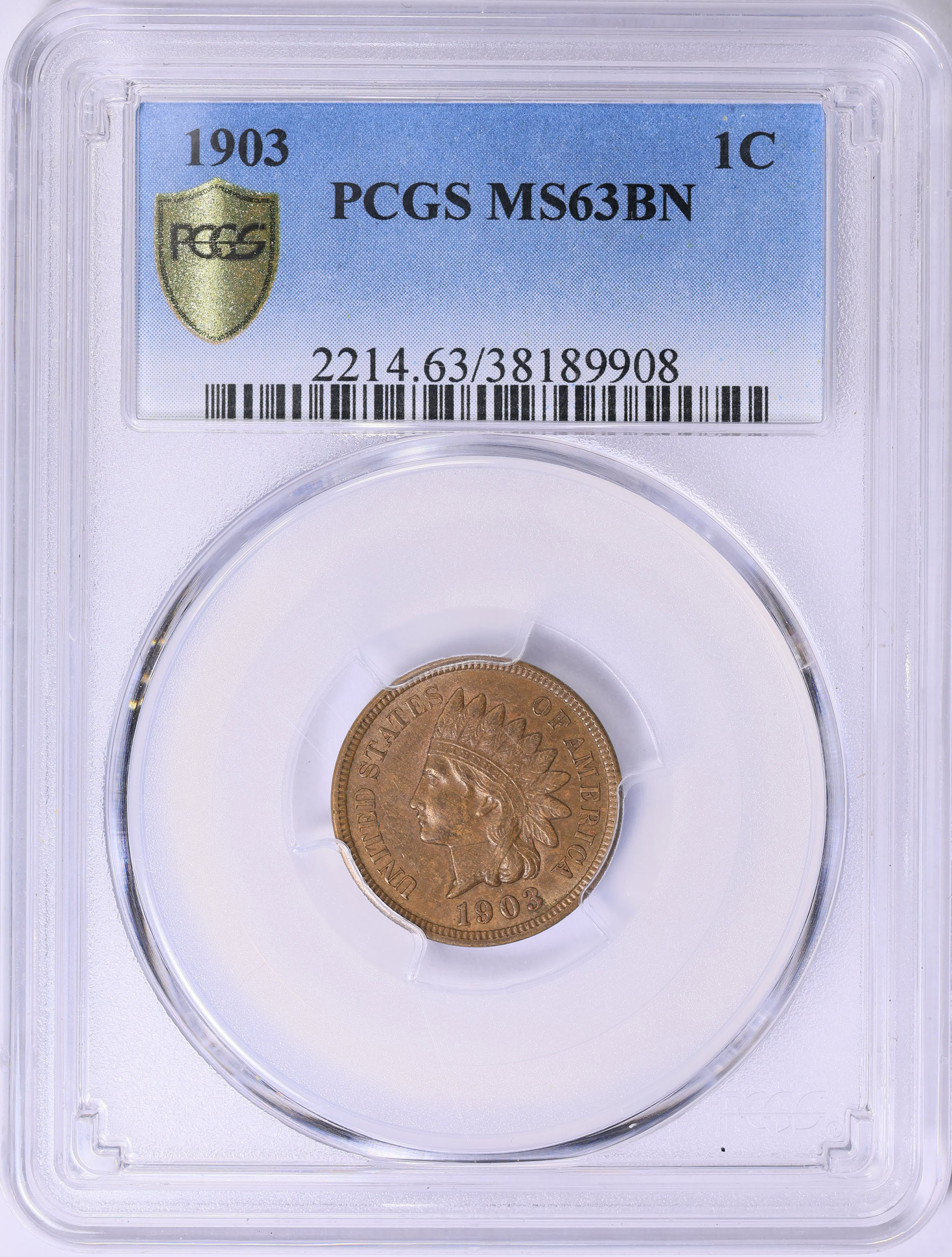 1903 Indian Cent PCGS MS-63 BN (Item 1841764) | GreatCollections Coin ...