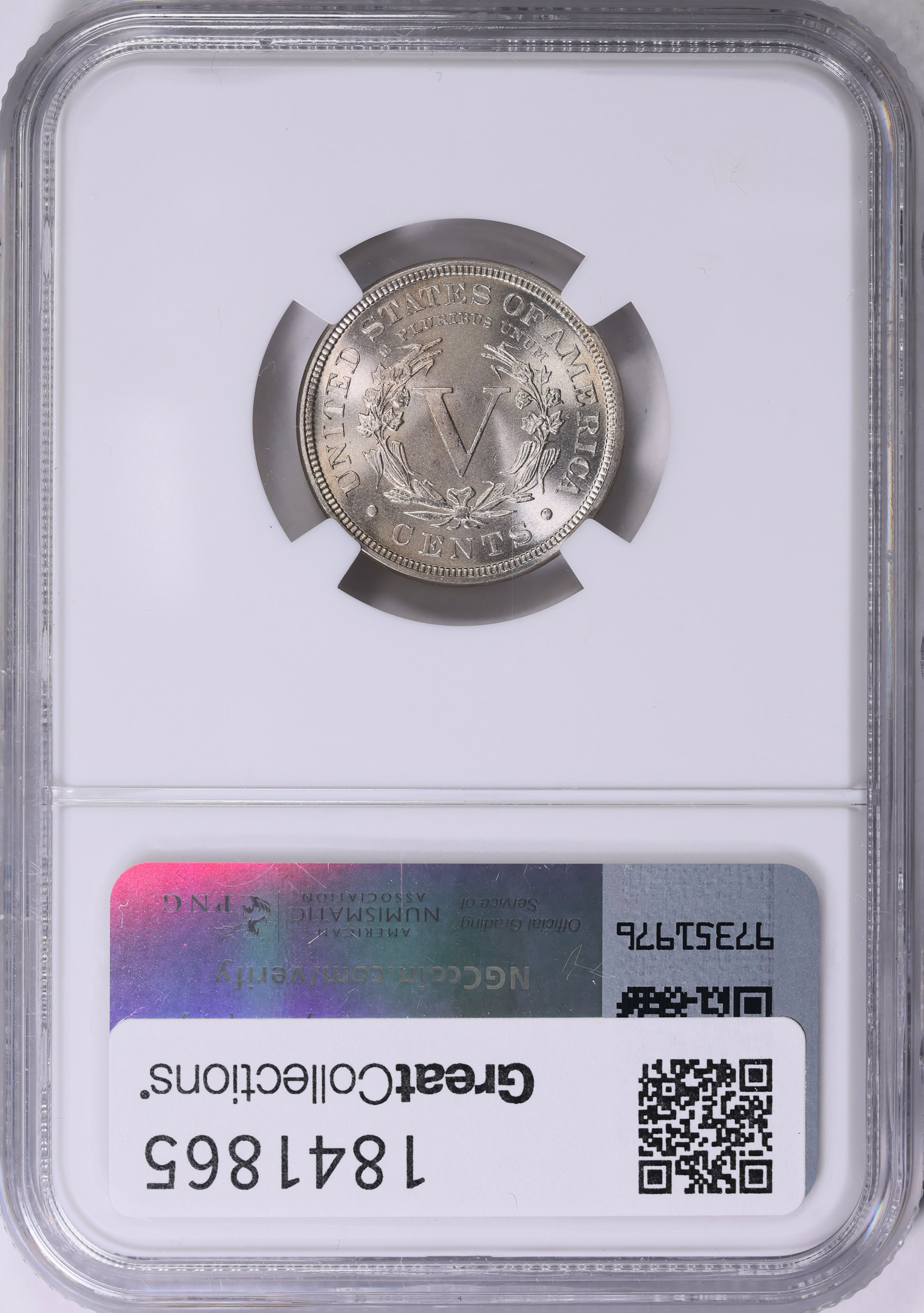 1889 Liberty Nickel NGC Proof-67 (Item 1841865) | GreatCollections Coin ...