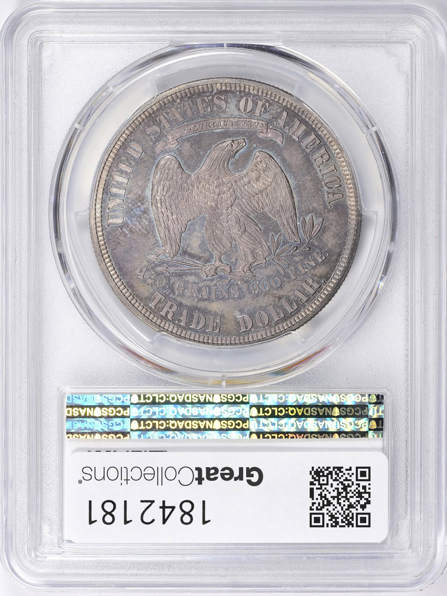 1881 Trade Silver Dollar Trade PCGS Proof-65 (CAC Green) (Toned) (Item ...