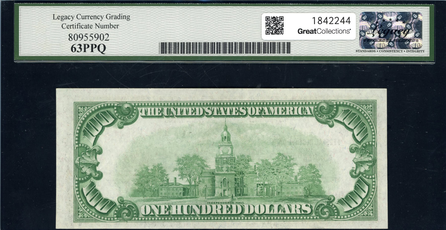 Fr. 1890-I (IA Block) 1929 $100 Minneapolis Federal Reserve Bank Note ...