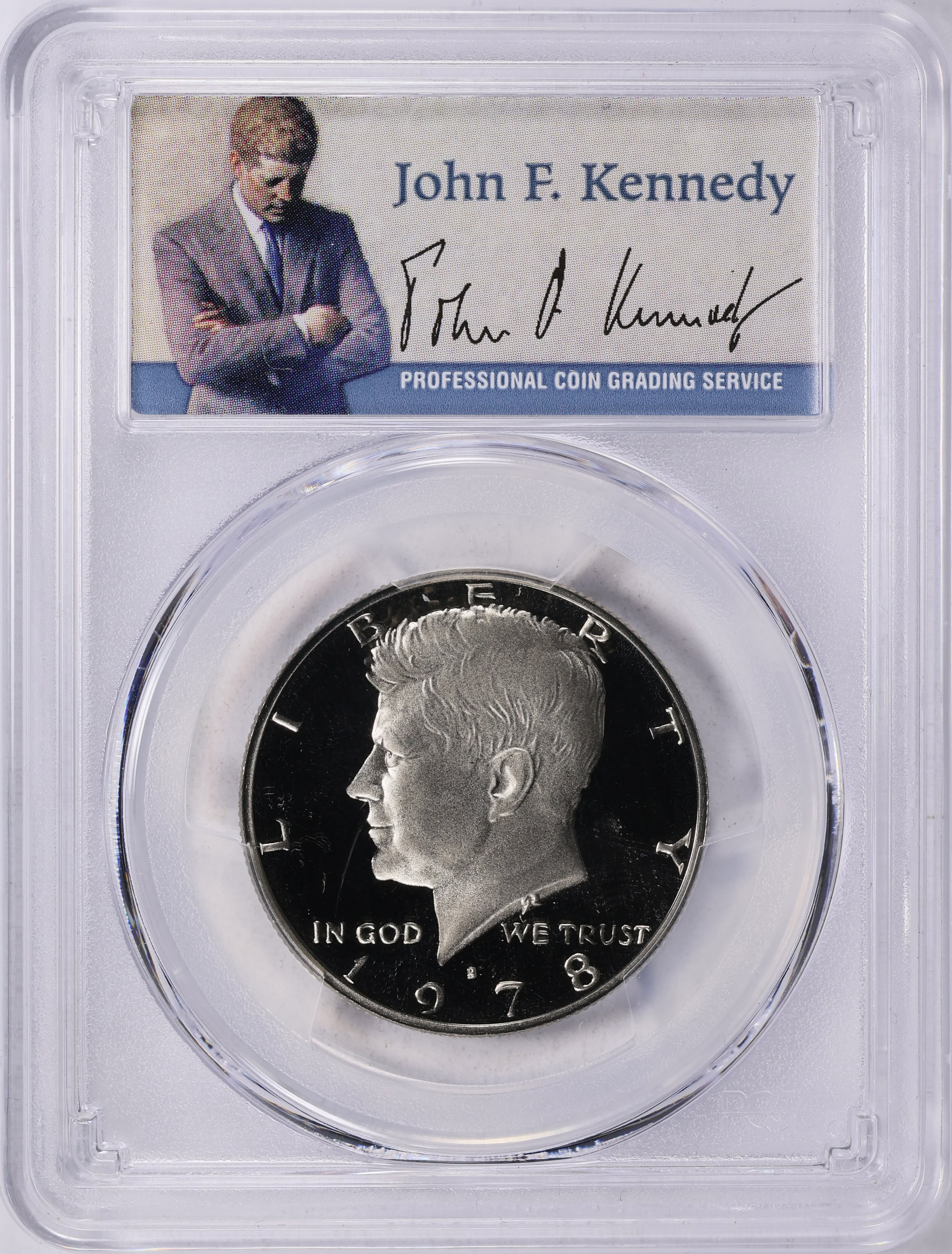 1978-S Kennedy Half Dollar PCGS Proof-70 DCAM (John F. Kennedy Label ...