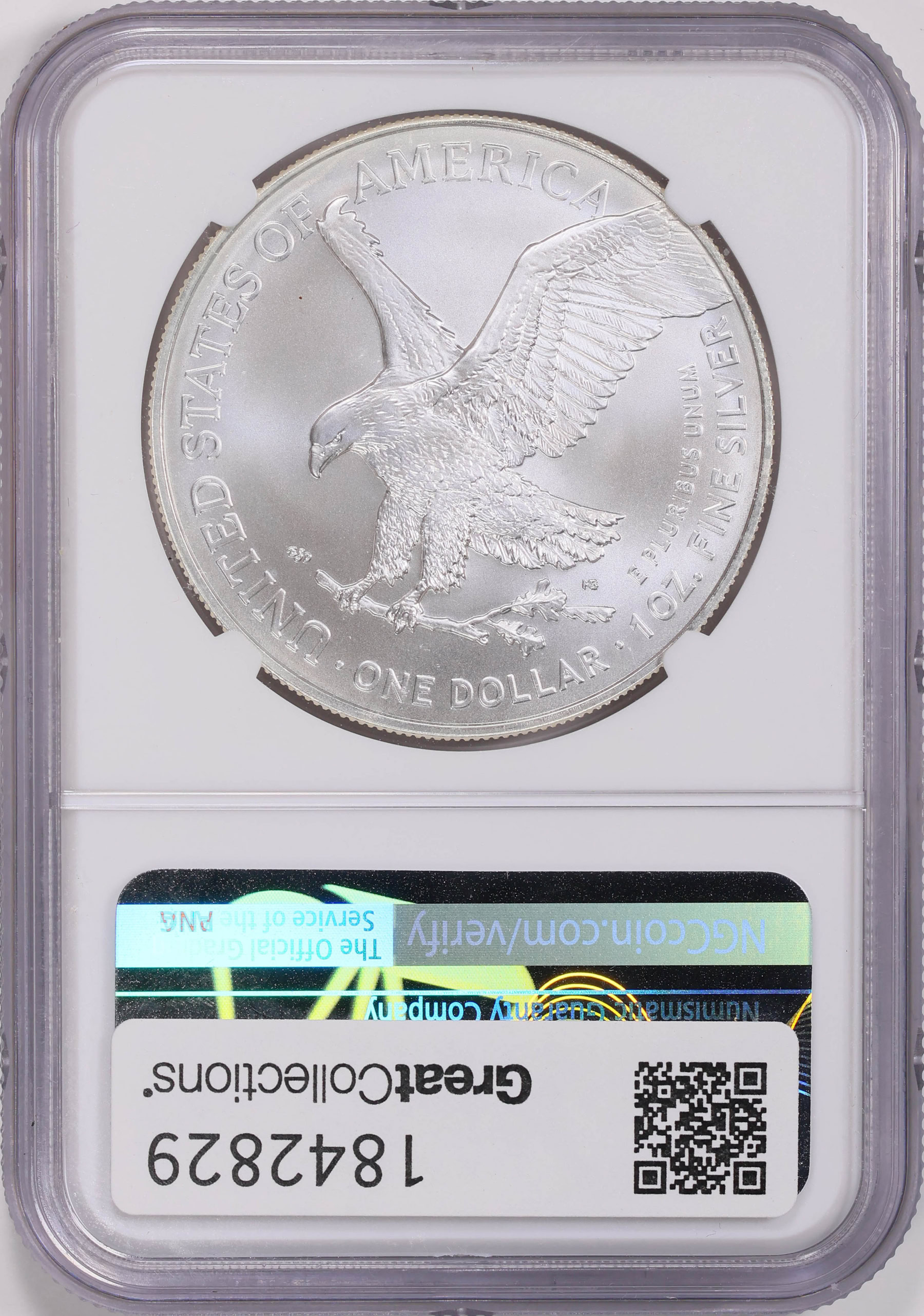 2023 $1 Silver Eagle Early Releases NGC MS-70 (Premier Select Series ...