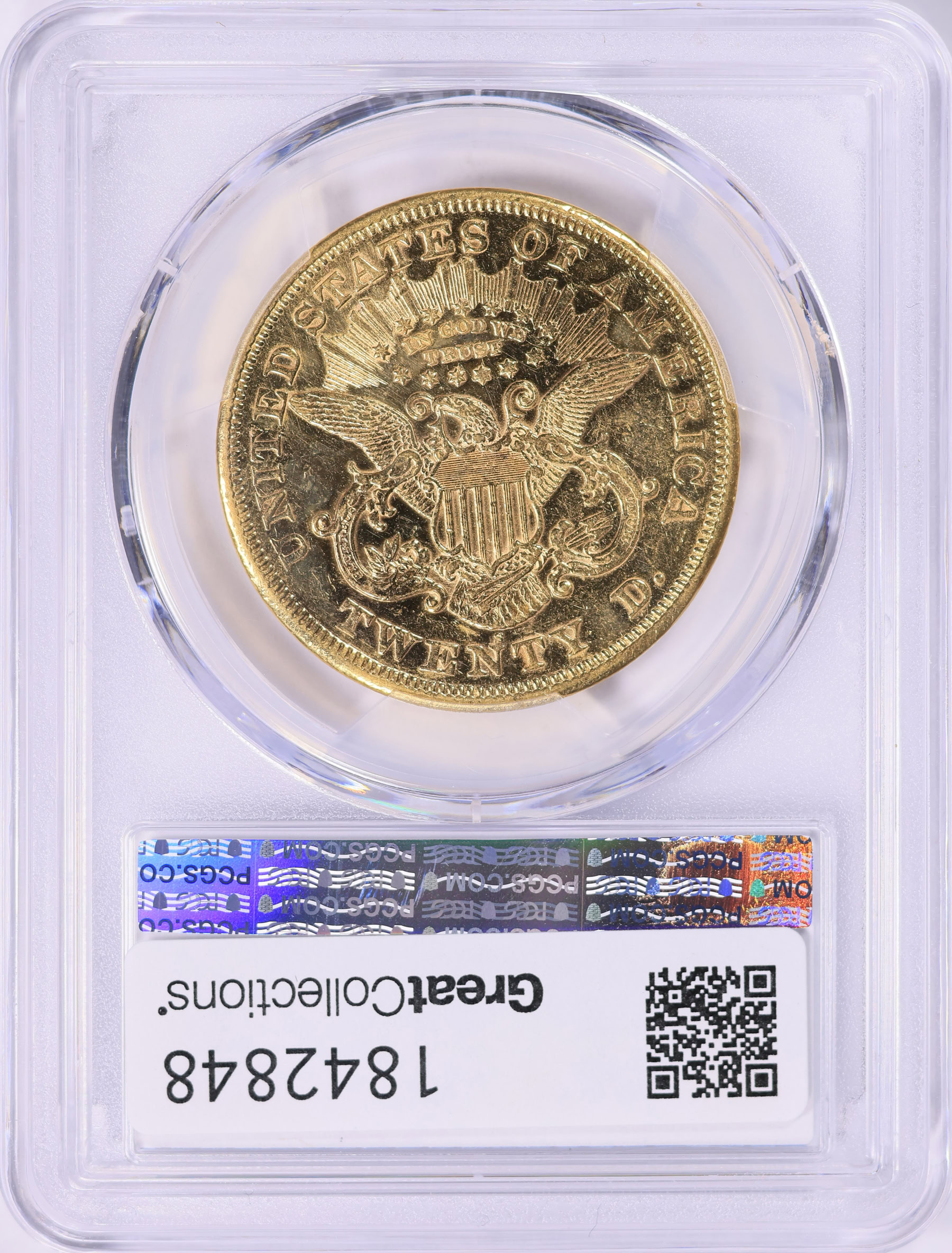 1869-S Liberty Gold Double Eagle PCGS Genuine AU Details (Item 1842848) | GreatCollections Coin ...