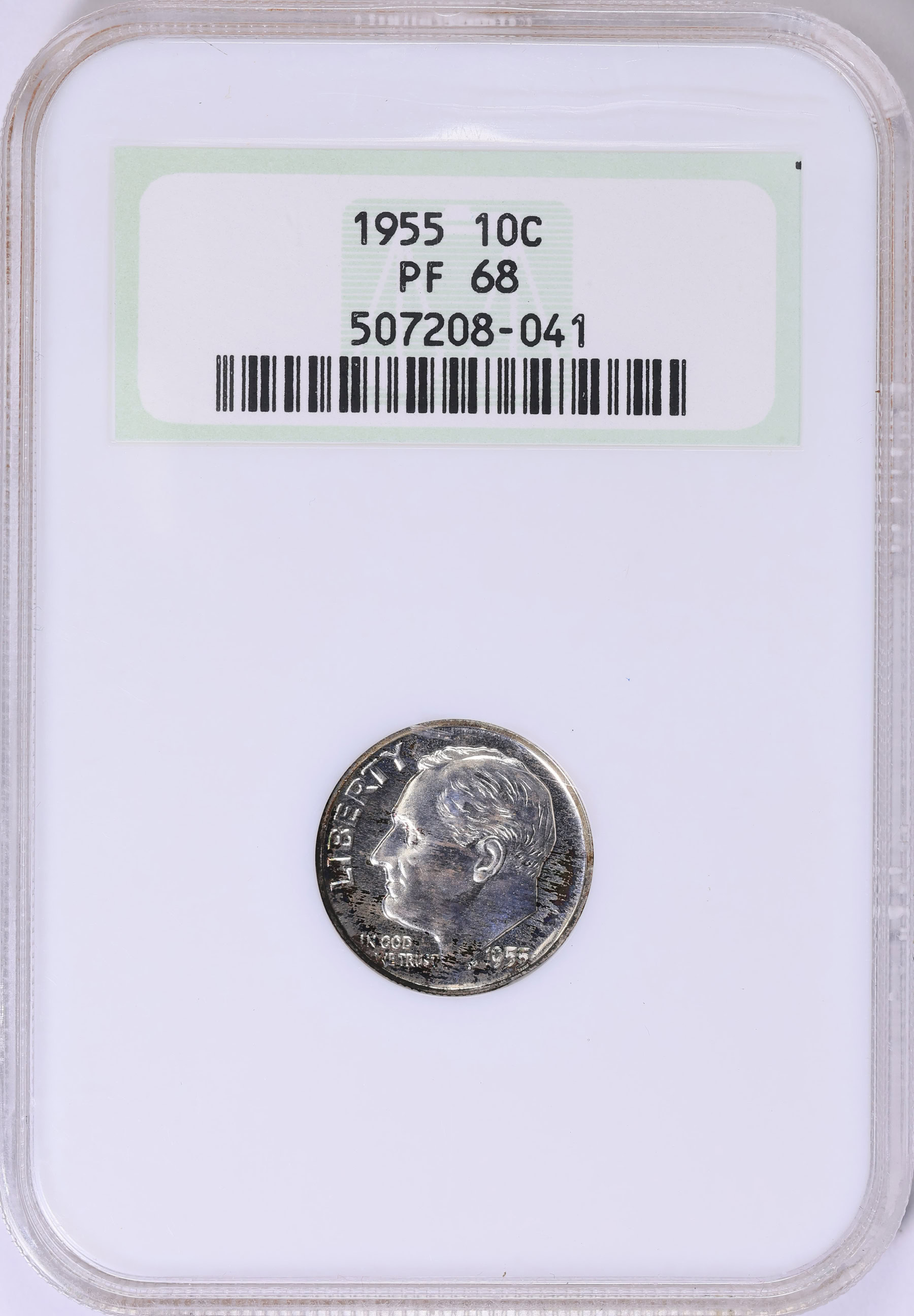 1955 Roosevelt Dime NGC Proof-68 OH (Item 1842892) | GreatCollections ...