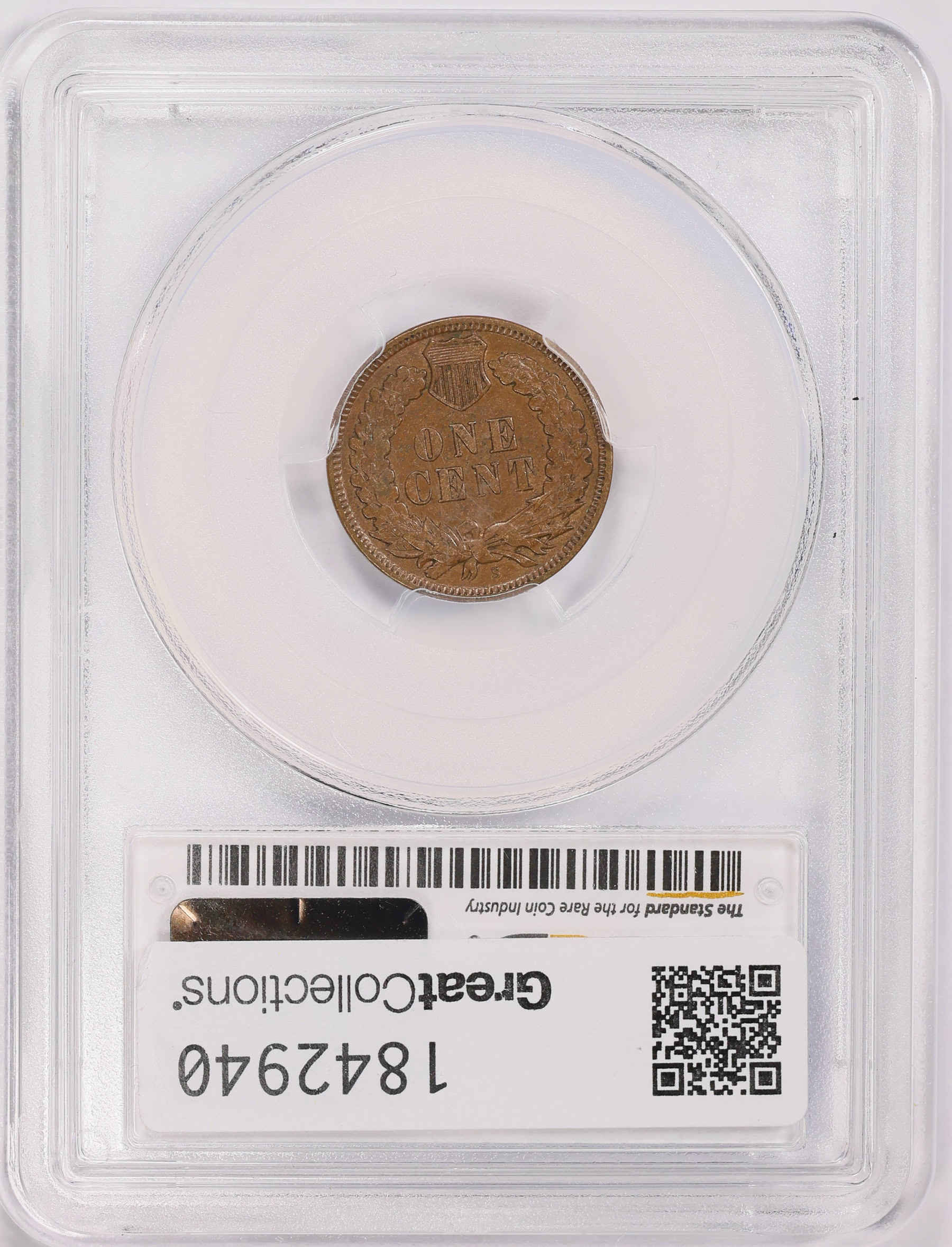 1909-S Indian Cent PCGS XF-45 BN (Item 1842940) | GreatCollections Coin Auctions