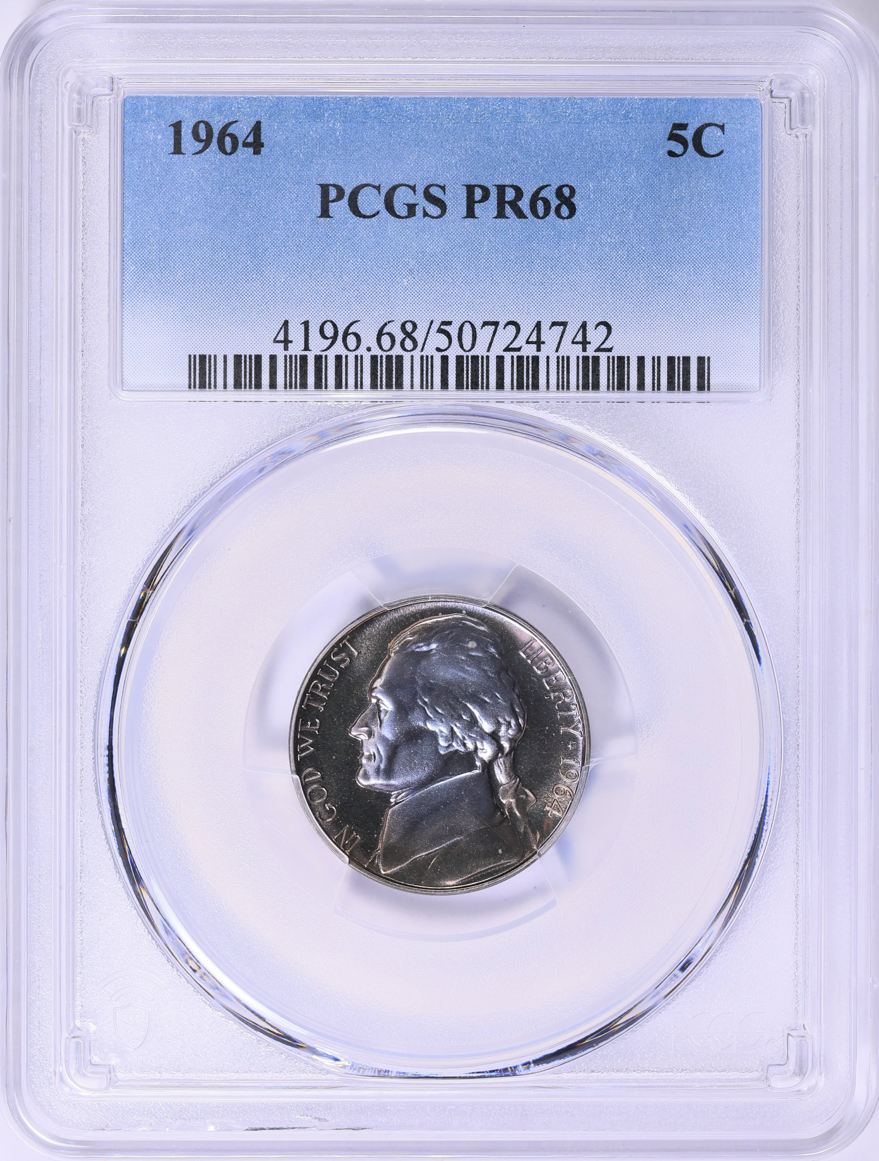 1964 Jefferson Nickel PCGS Proof-68 (Toned) (Item 1842967 ...