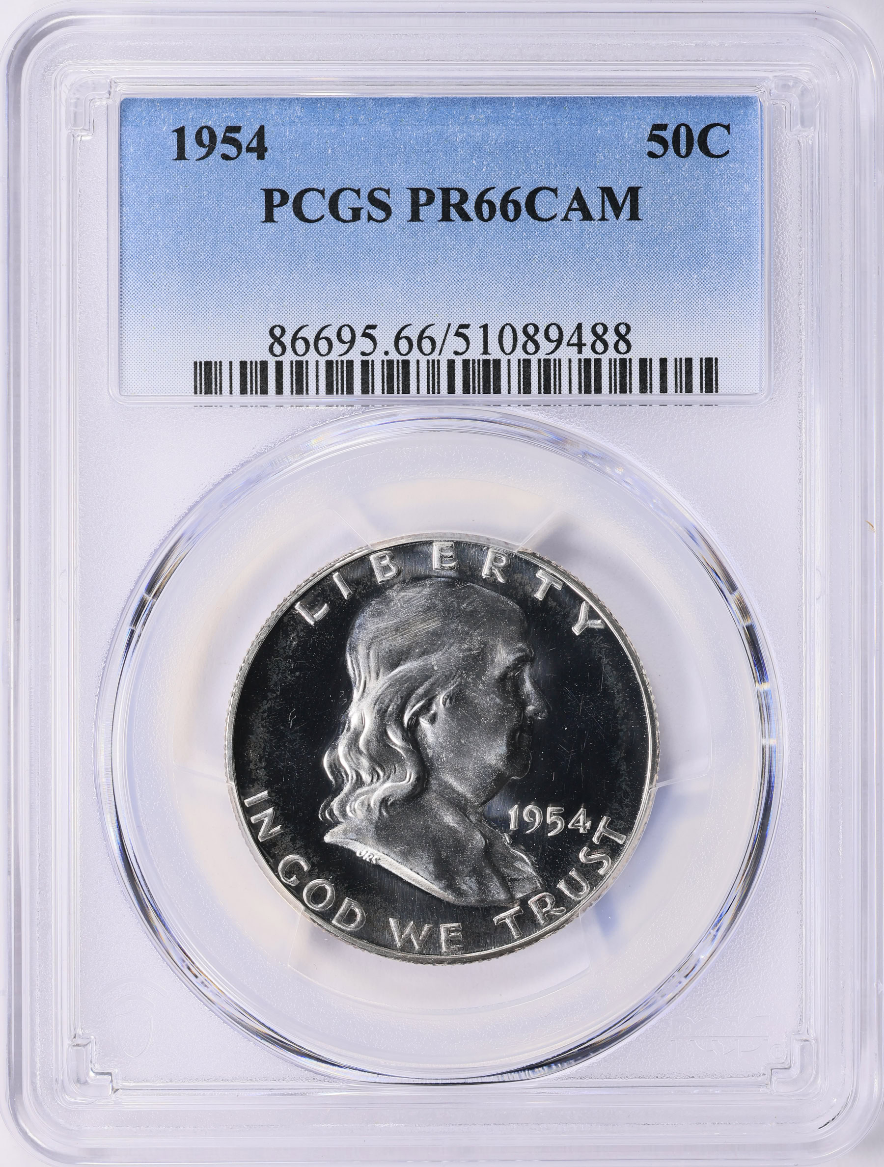 1954 Franklin Half Dollar PCGS Proof-66 CAMEO (Item 1842979) | GreatCollections Coin Auctions