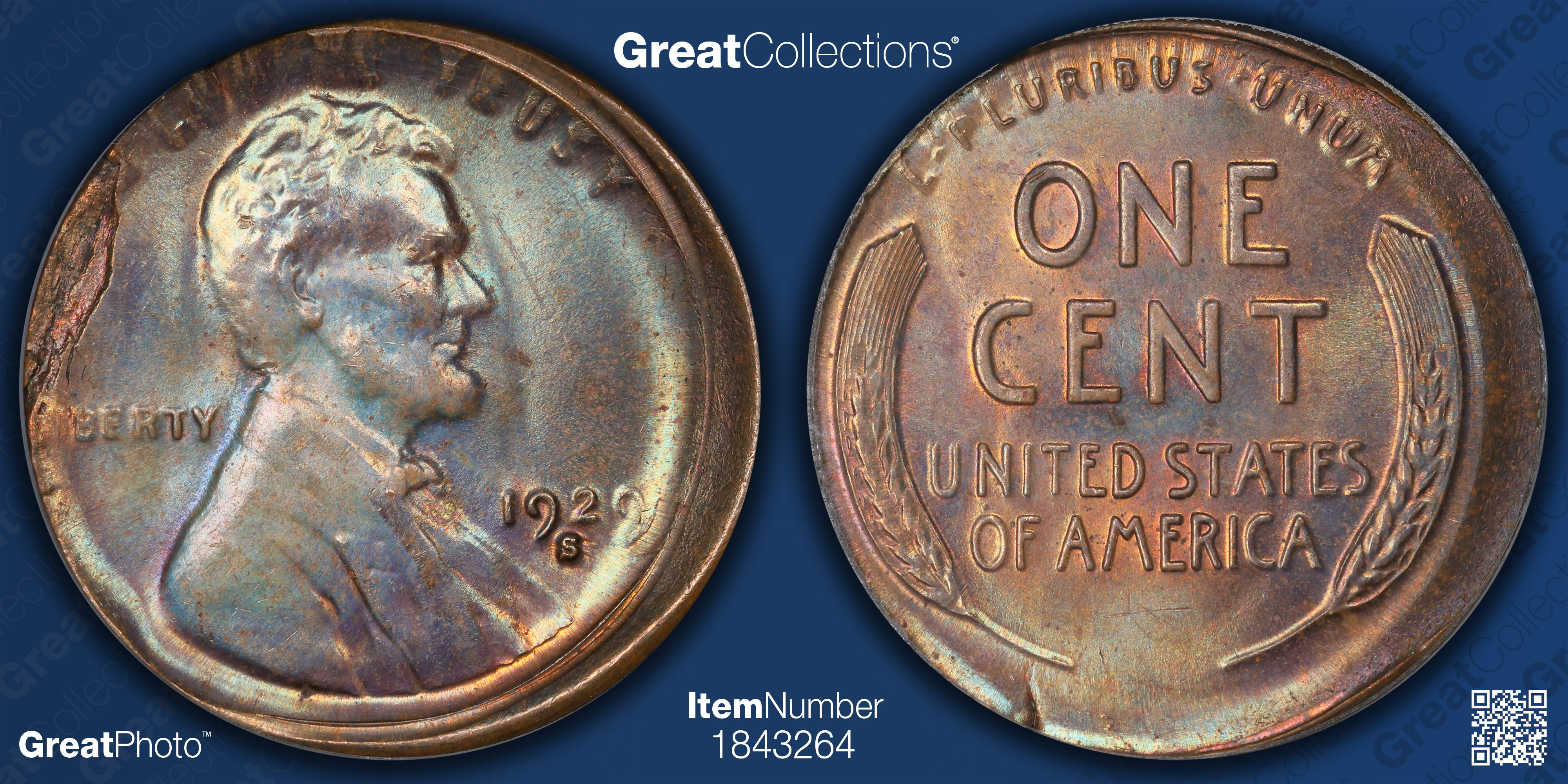 Mint Error 1929-S Lincoln Cent 5% Off Center Strike & Laminated PCGS MS ...