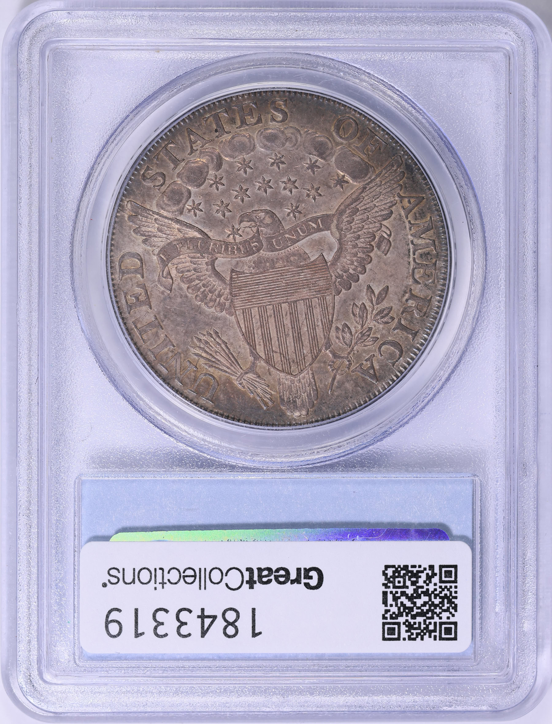 1802 Draped Bust Silver Dollar Narrow Date PCGS AU-58 (CAC Green ...
