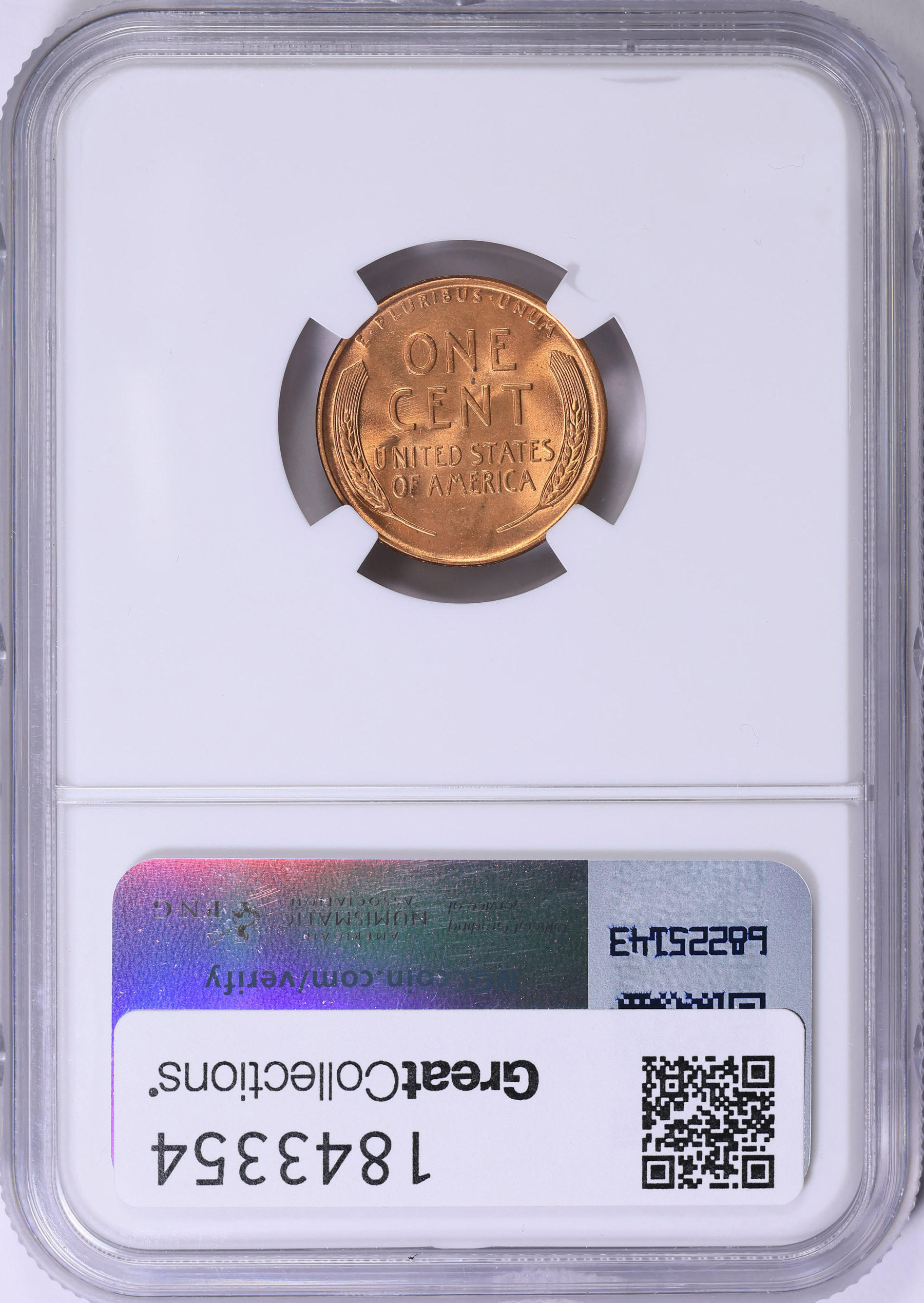 1946 Lincoln Cent NGC MS-66 RD (Item 1843354) | GreatCollections Coin Auctions