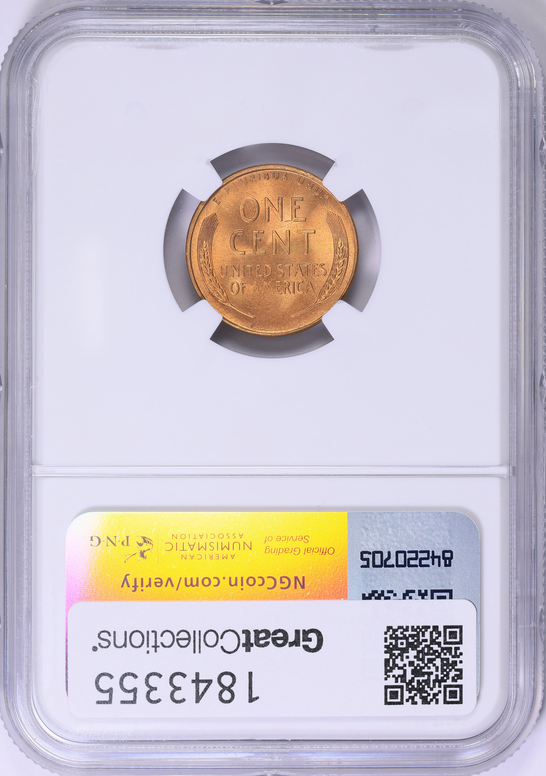 1946-S Lincoln Cent NGC MS-66 RD (Item 1843355) | GreatCollections Coin Auctions