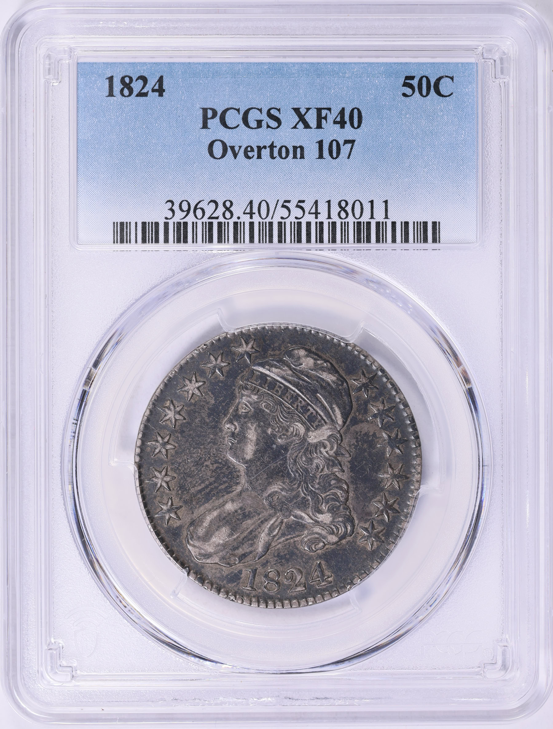 1824 Capped Bust Half Dollar Overton 107 PCGS XF-40 (Item 1843445 ...