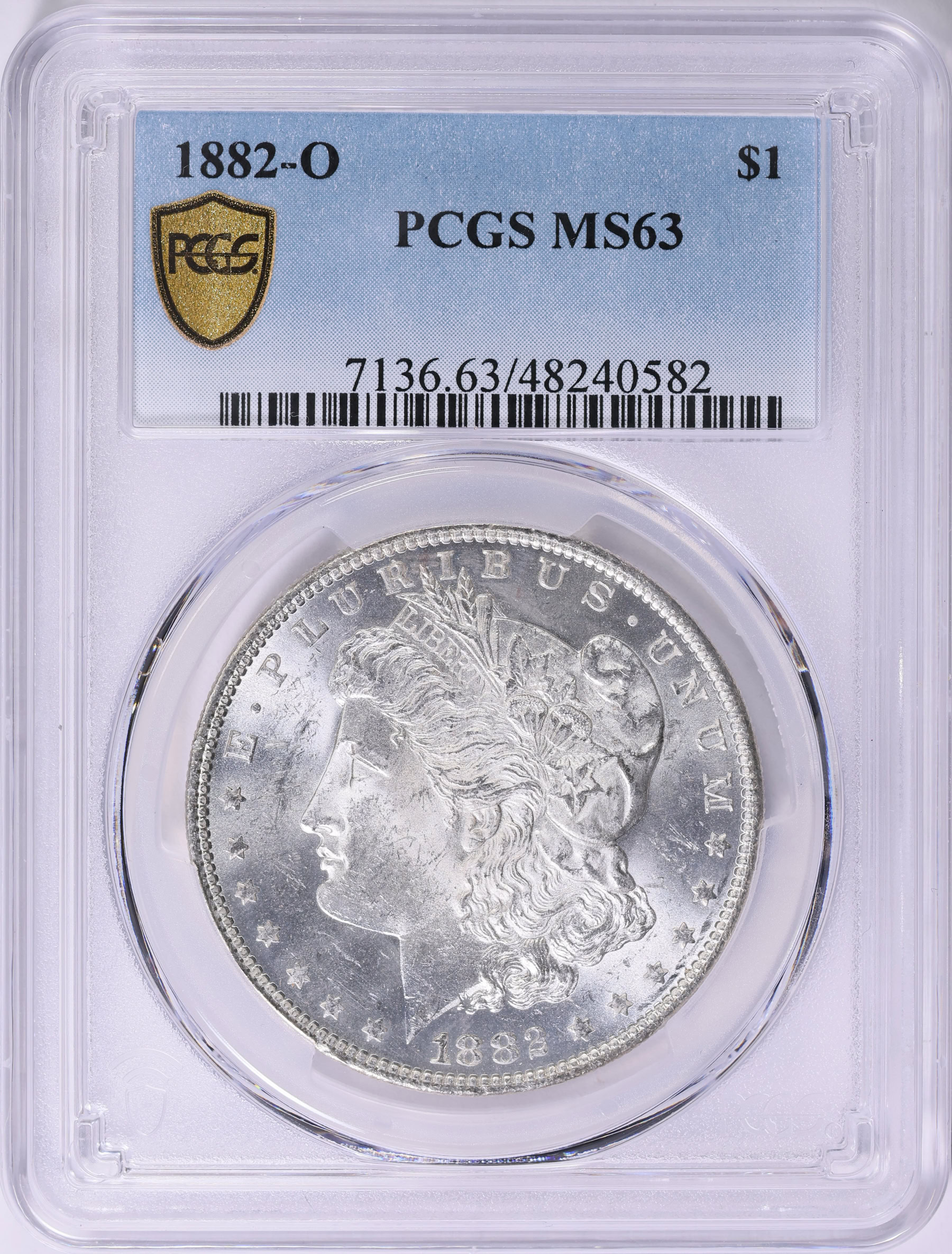 1882-O Morgan Silver Dollar PCGS MS-63 (Item 1843631) | GreatCollections Coin Auctions