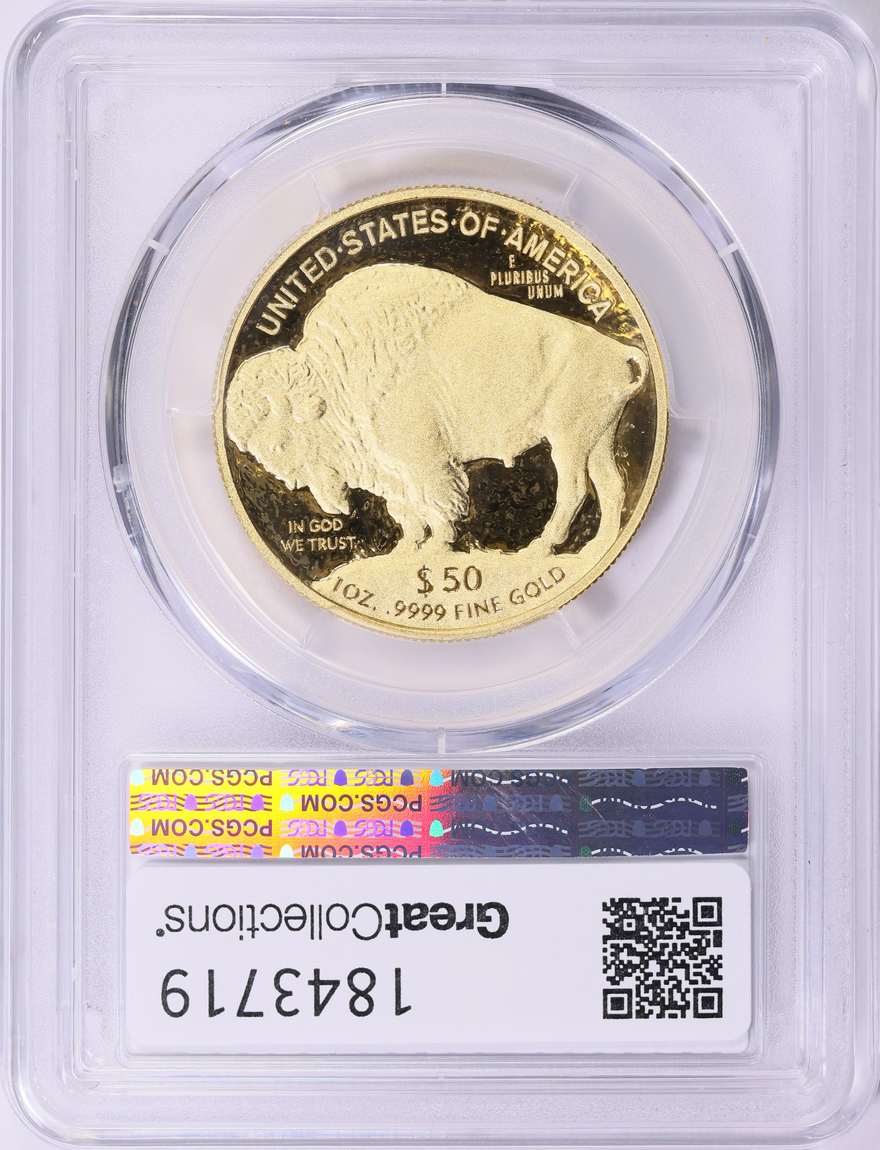 2011-W $50 One-Ounce Gold American Buffalo PCGS Proof-70 DCAM (Item 1843719) | GreatCollections ...