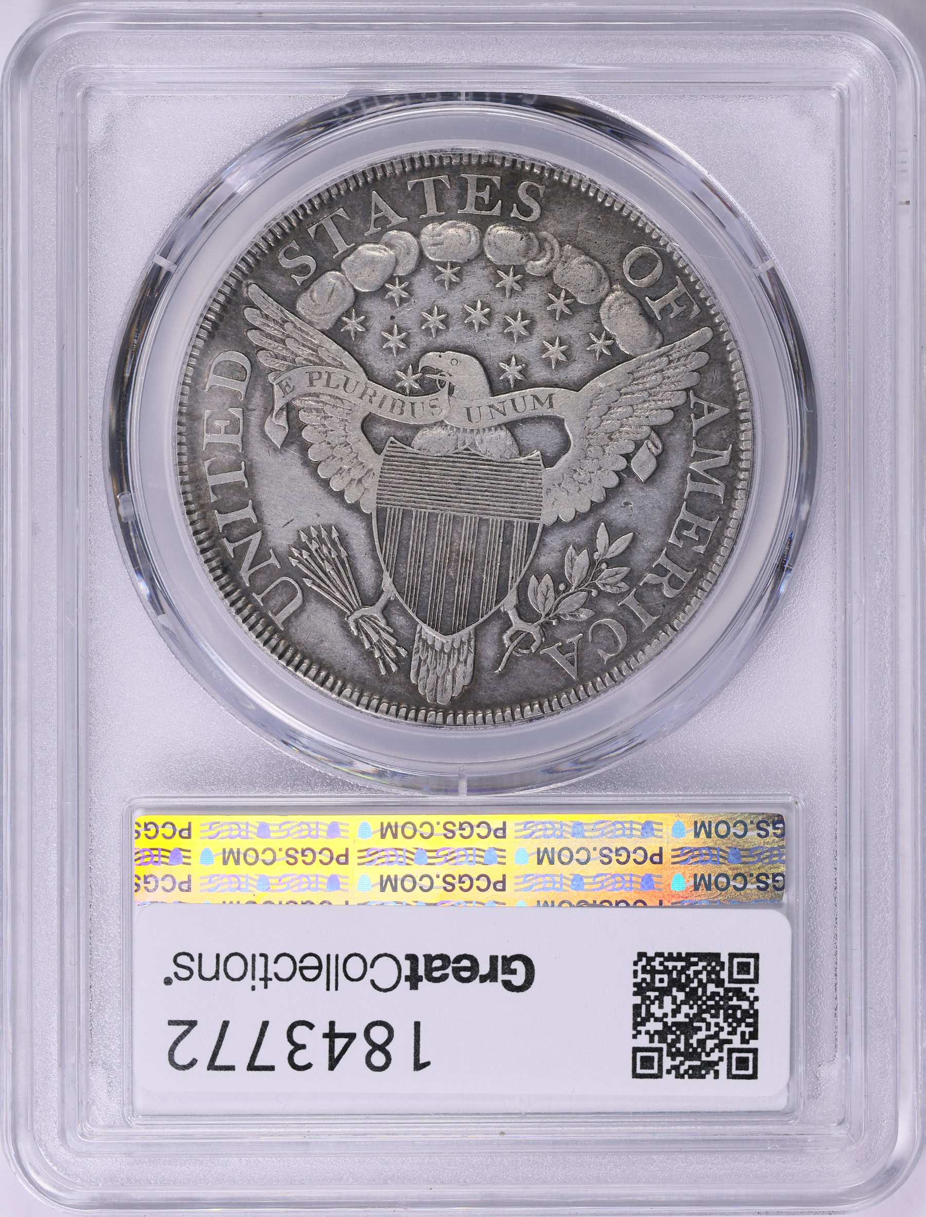 1799 Draped Bust Silver Dollar PCGS Genuine XF Details (Item 1843772) | GreatCollections Coin ...