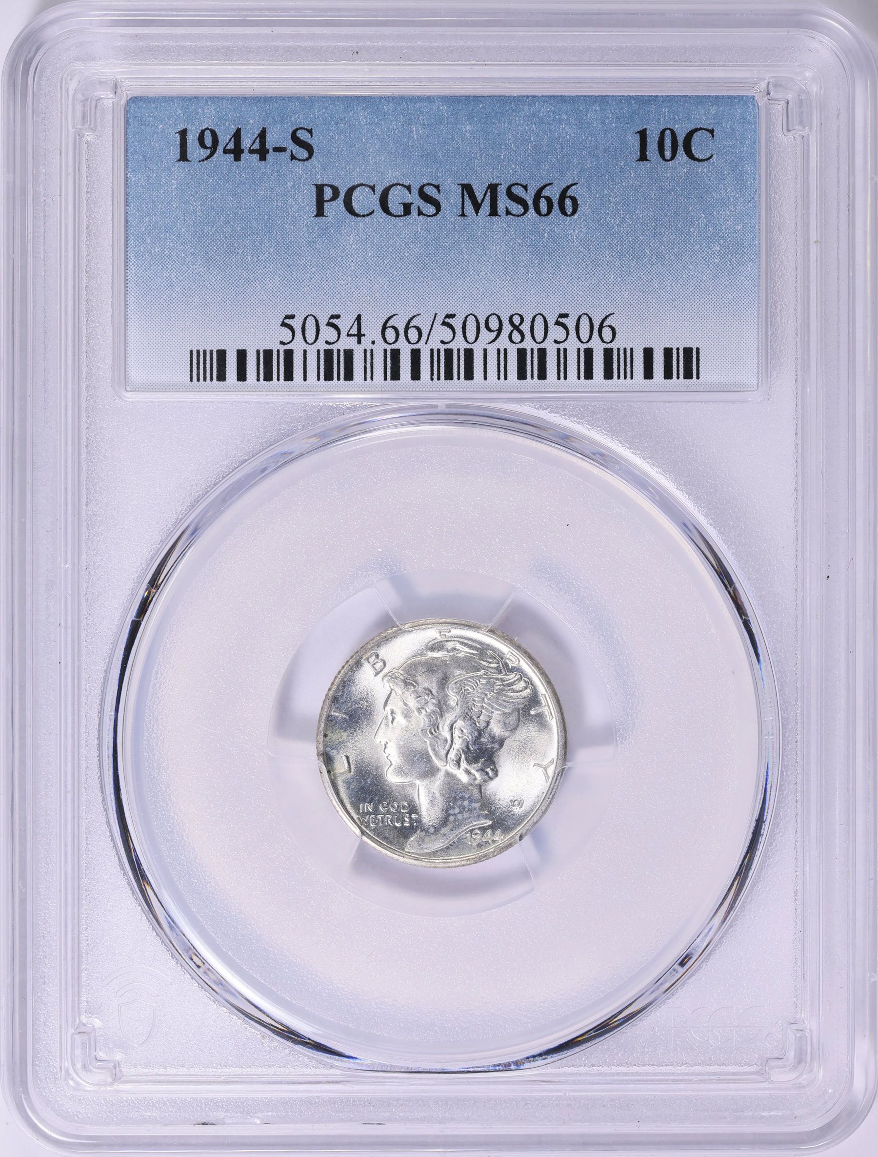 1944-S Mercury Dime PCGS MS-66 (Item 1843784) | GreatCollections Coin Auctions