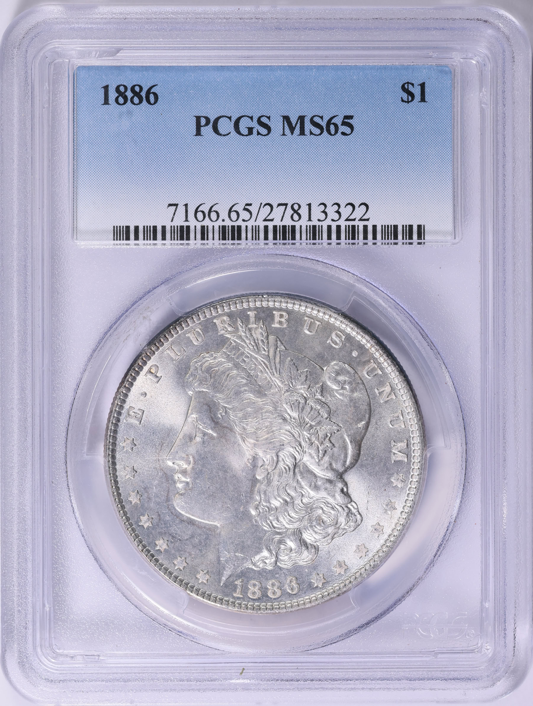 1886 Morgan Silver Dollar PCGS MS-65 (Item 1843793) | GreatCollections Coin Auctions