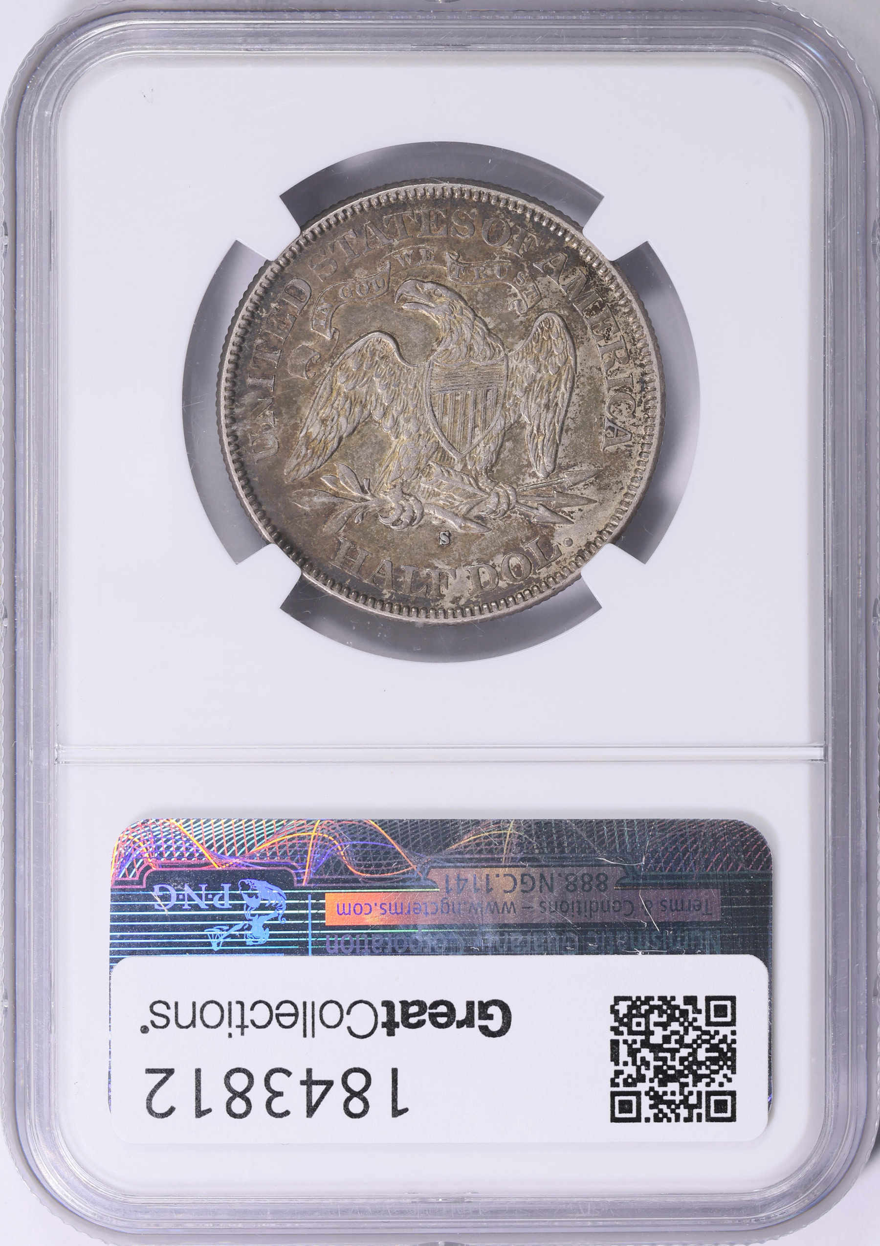 1876-S Seated Liberty Half Dollar NGC AU-55 (Item 1843812) | GreatCollections Coin Auctions