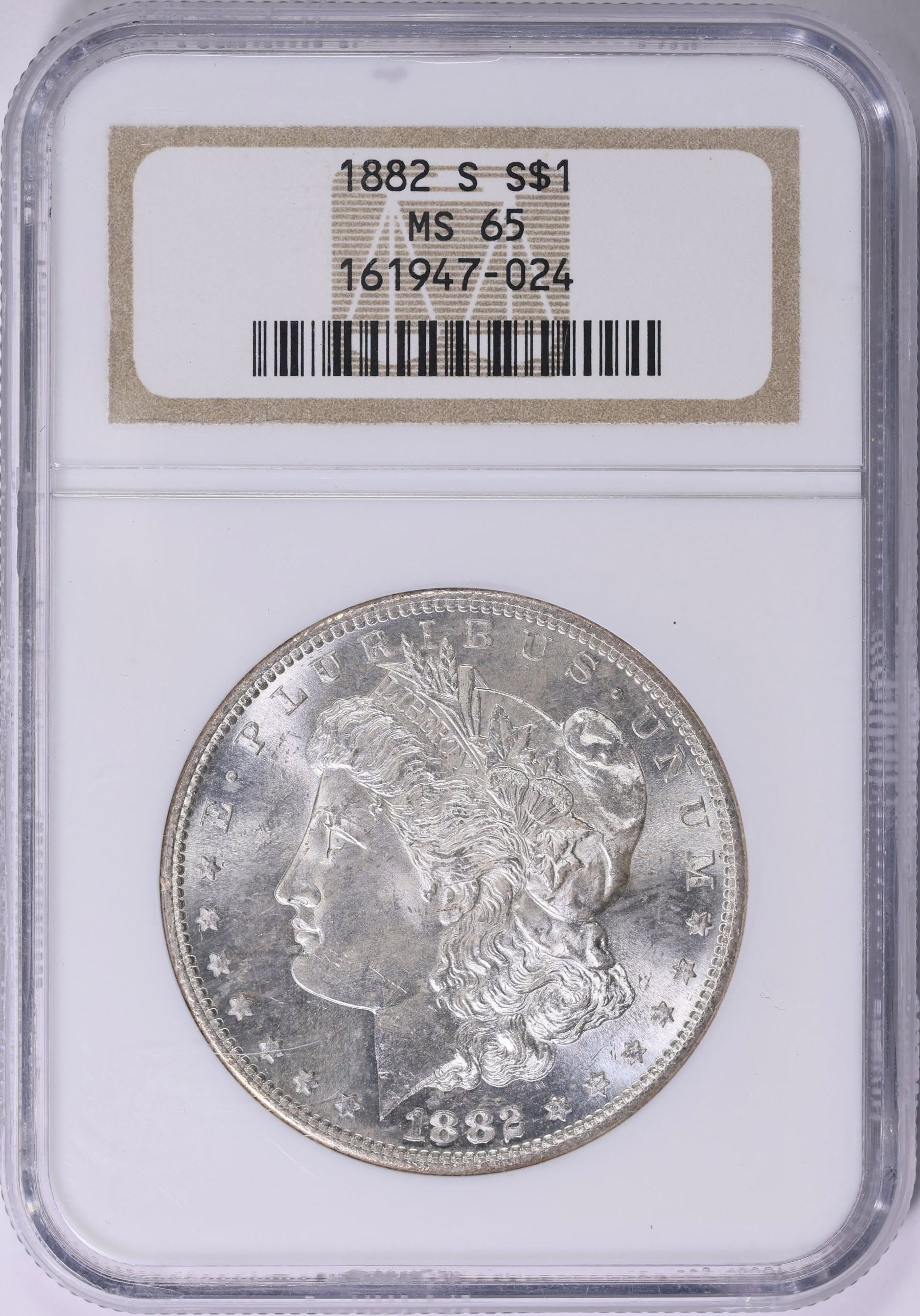 1882-S Morgan Silver Dollar NGC MS-65 (Item 1843840) | GreatCollections Coin Auctions
