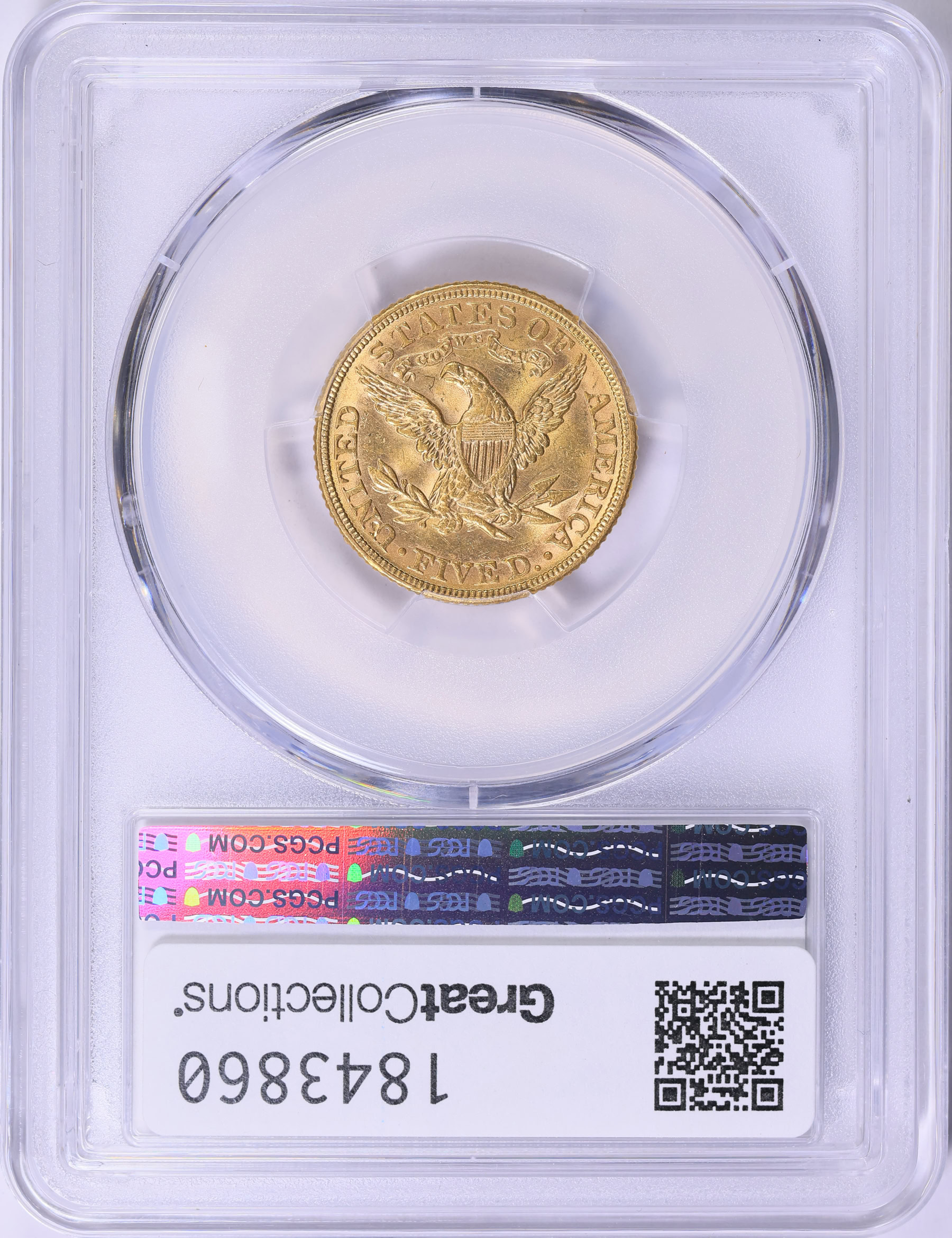1881 Liberty Gold Half Eagle PCGS AU-58 (Item 1843860) | GreatCollections Coin Auctions