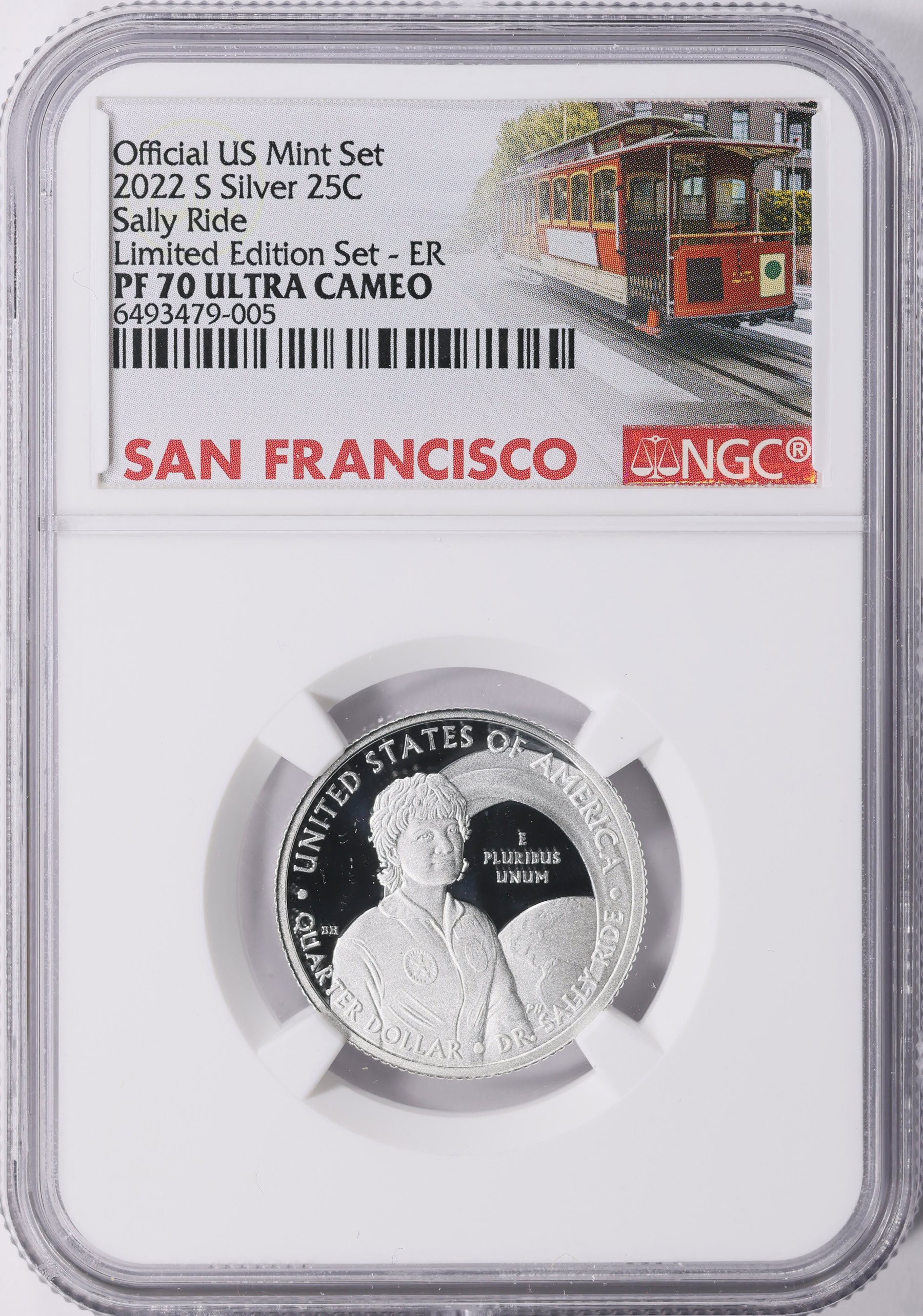 2022-S American Women Quarter Dr. Sally Ride Early Releases NGC Proof ...