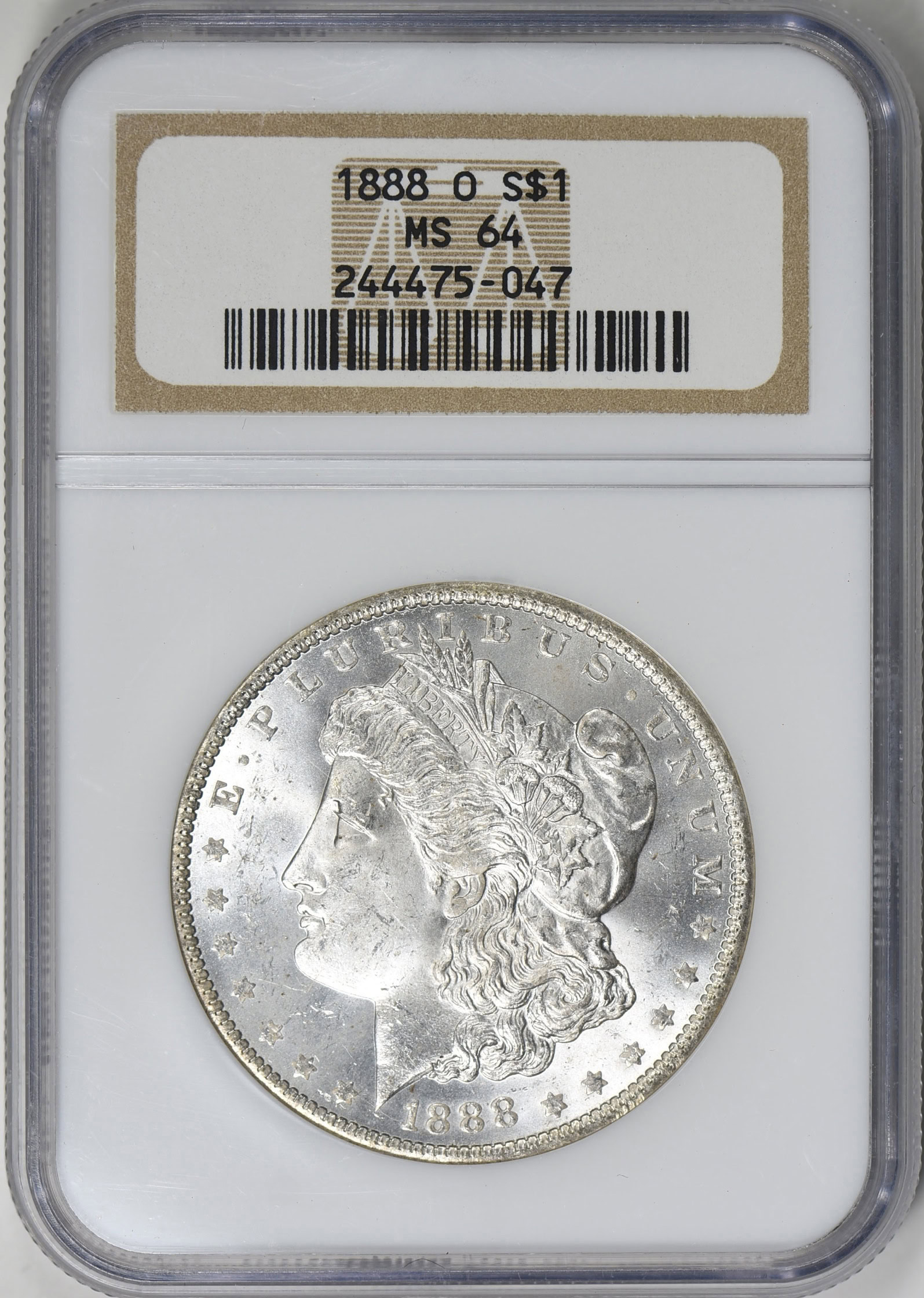1888-O Morgan Silver Dollar NGC MS-64 (Item 1844081) | GreatCollections Coin Auctions