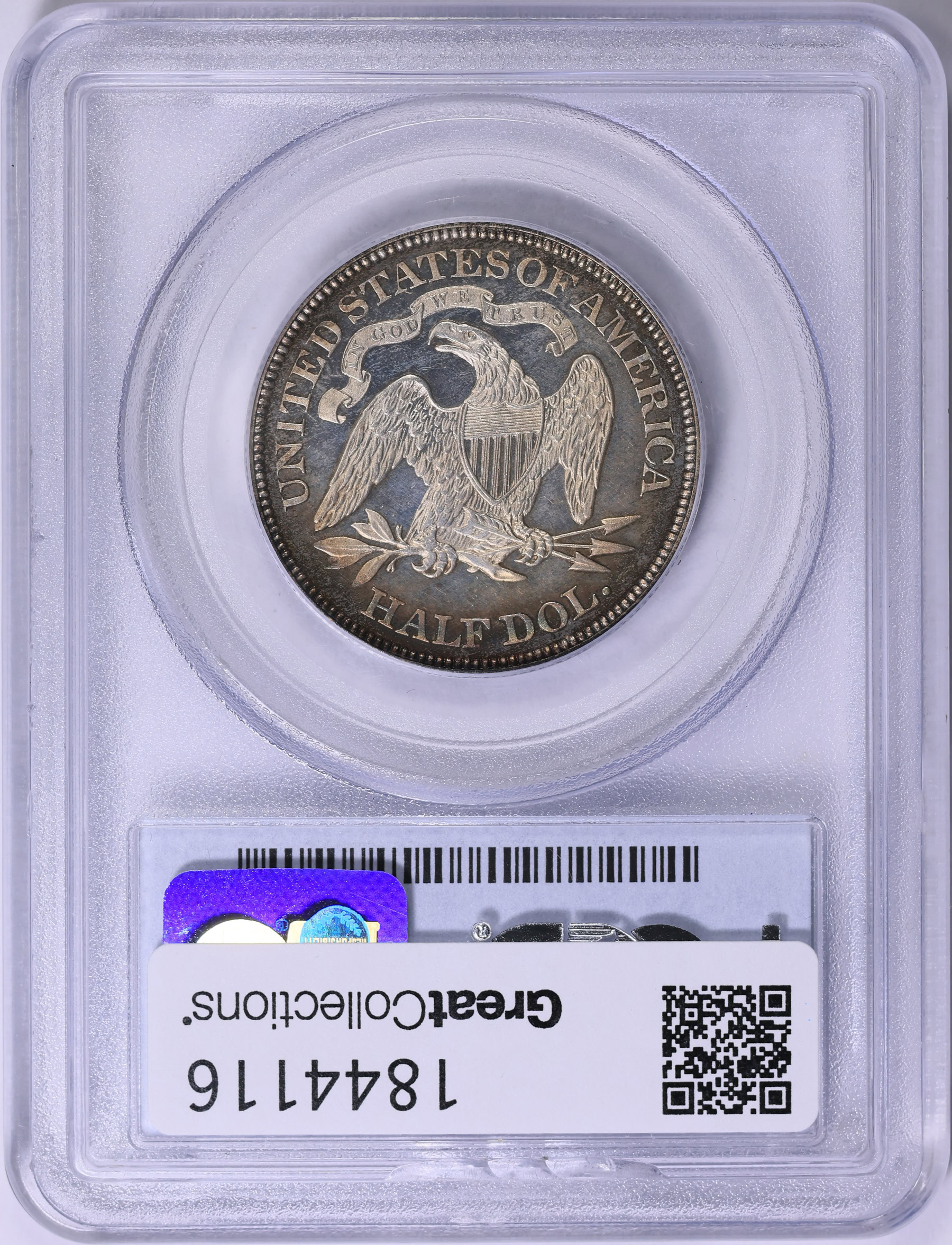 1879 Seated Liberty Half Dollar PCGS Proof-64 (CAC Green) (Toned) (Item 1844116 ...