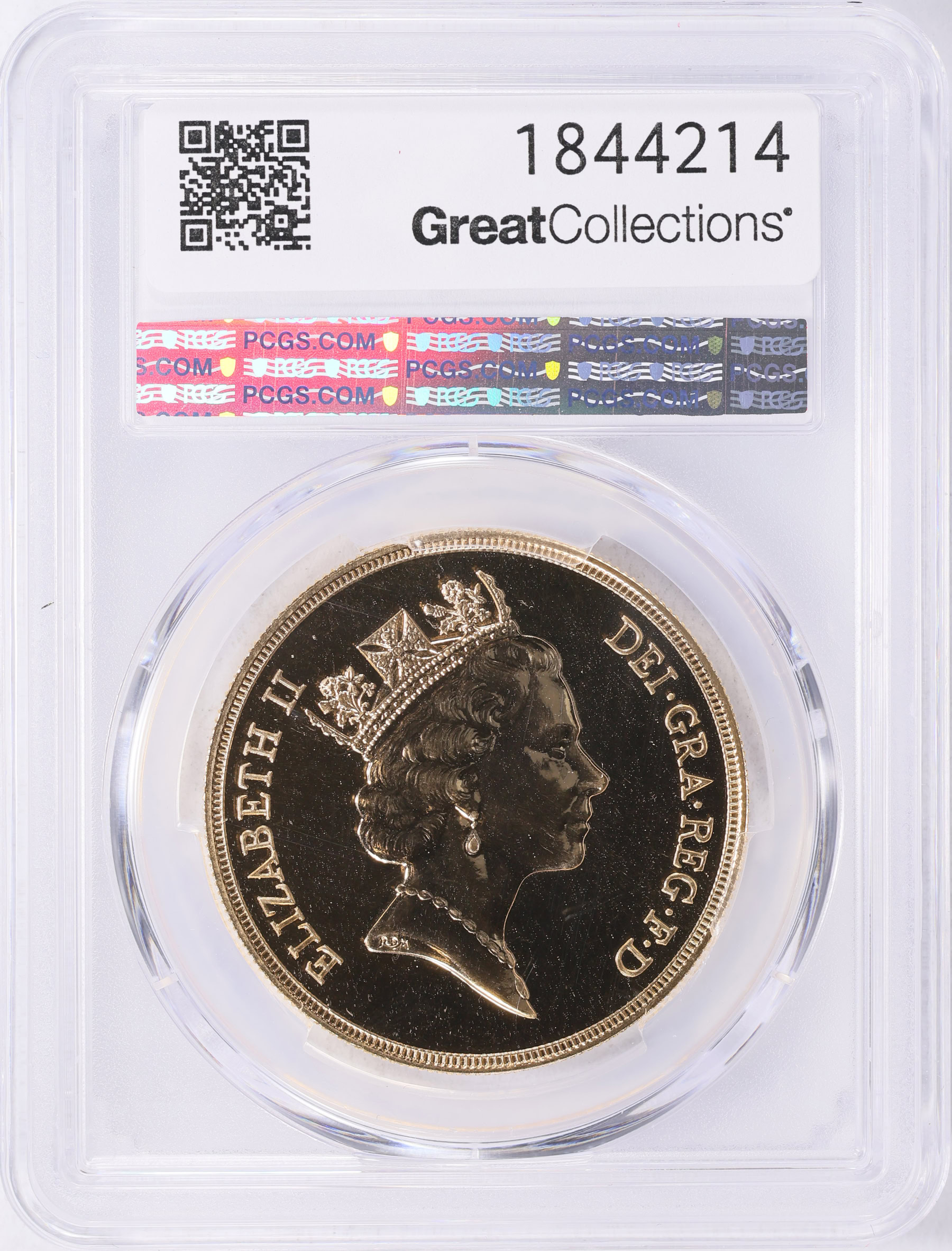 Great Britain 1986-U Gold £5 St. George KM-945 PCGS MS-69 (AGW = 1.1771 ...