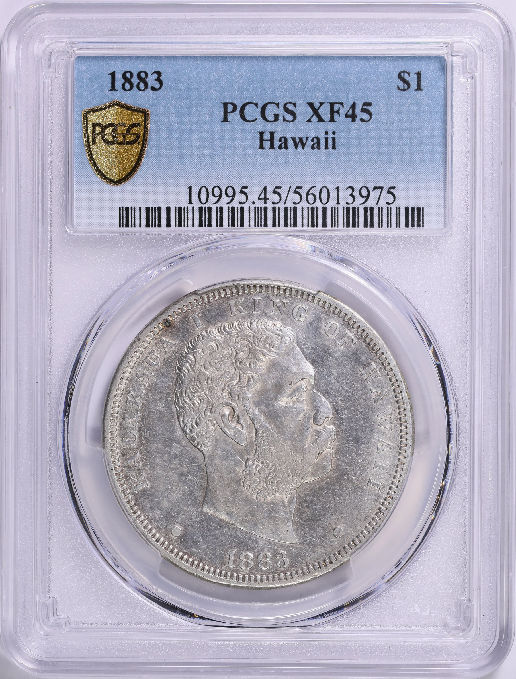 1883 Hawaii Silver Dollar PCGS XF-45 (Item 1844411) | GreatCollections Coin Auctions