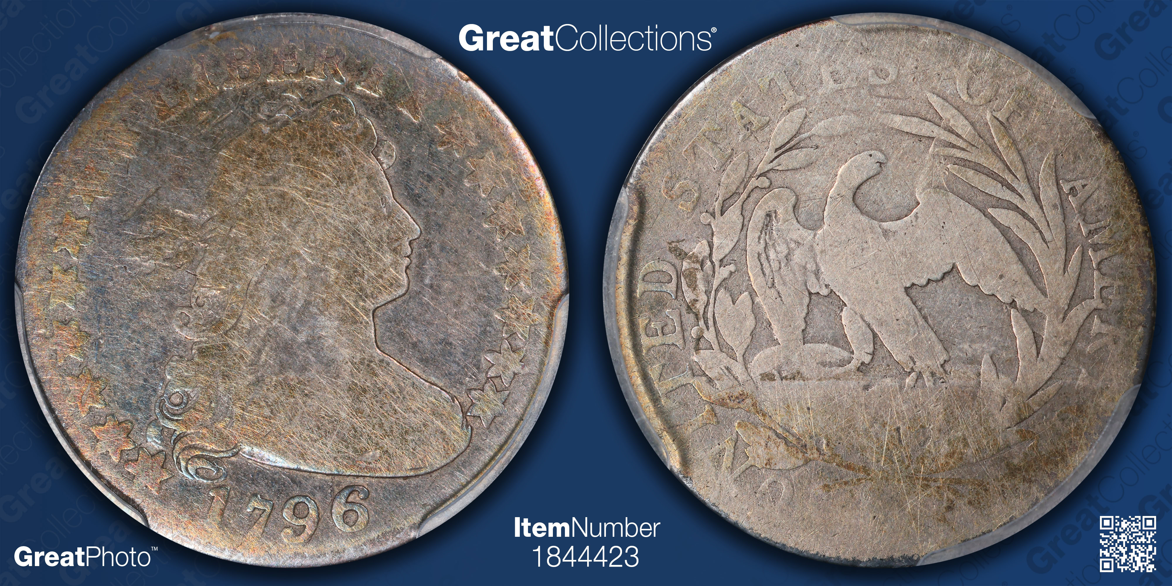 1796 Draped Bust Dime PCGS AG-03 (Toned) (Item 1844423 ...