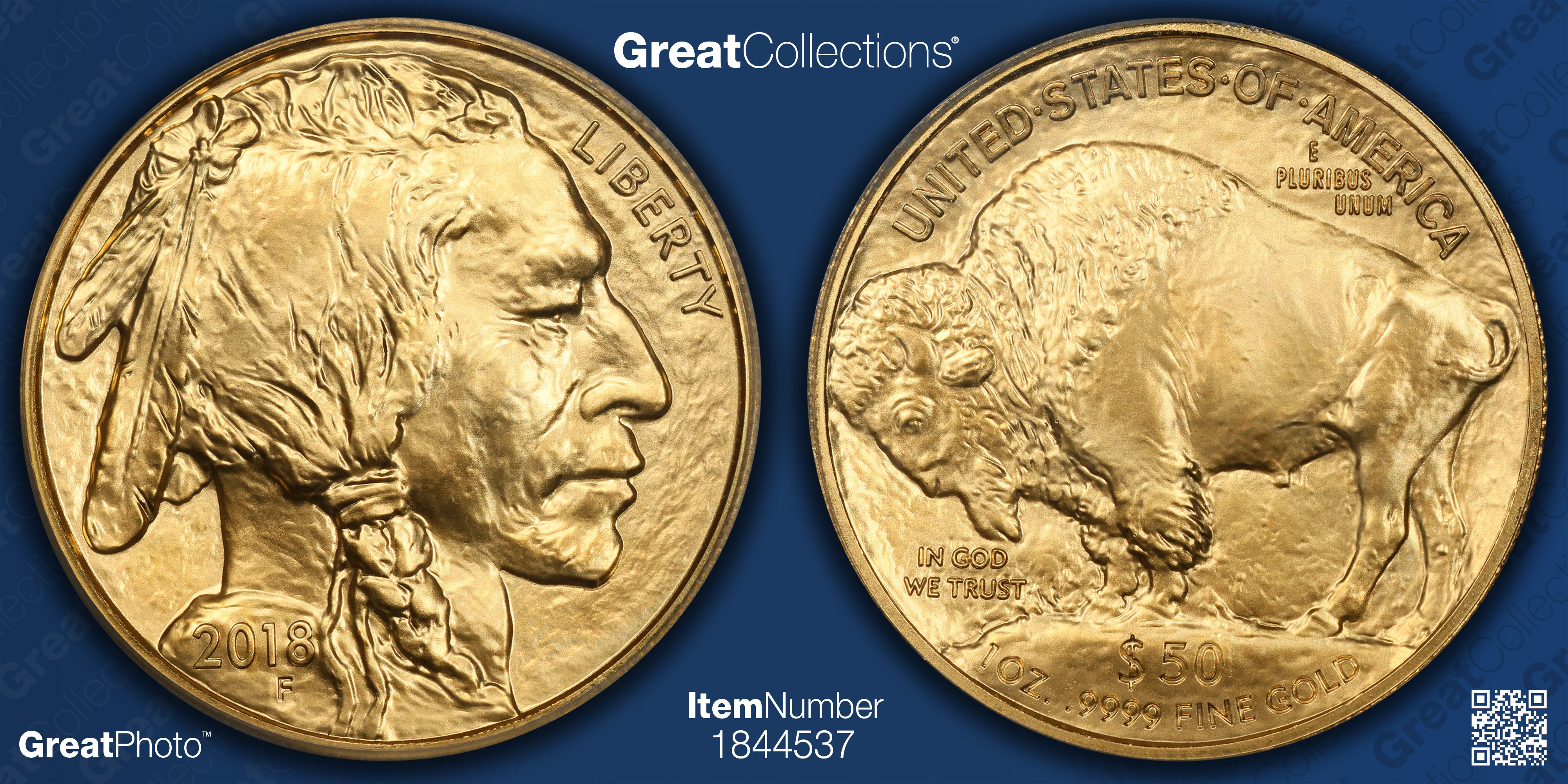 Mint Error 2018-W Gold $50 One-Ounce Gold American Buffalo Strike ...