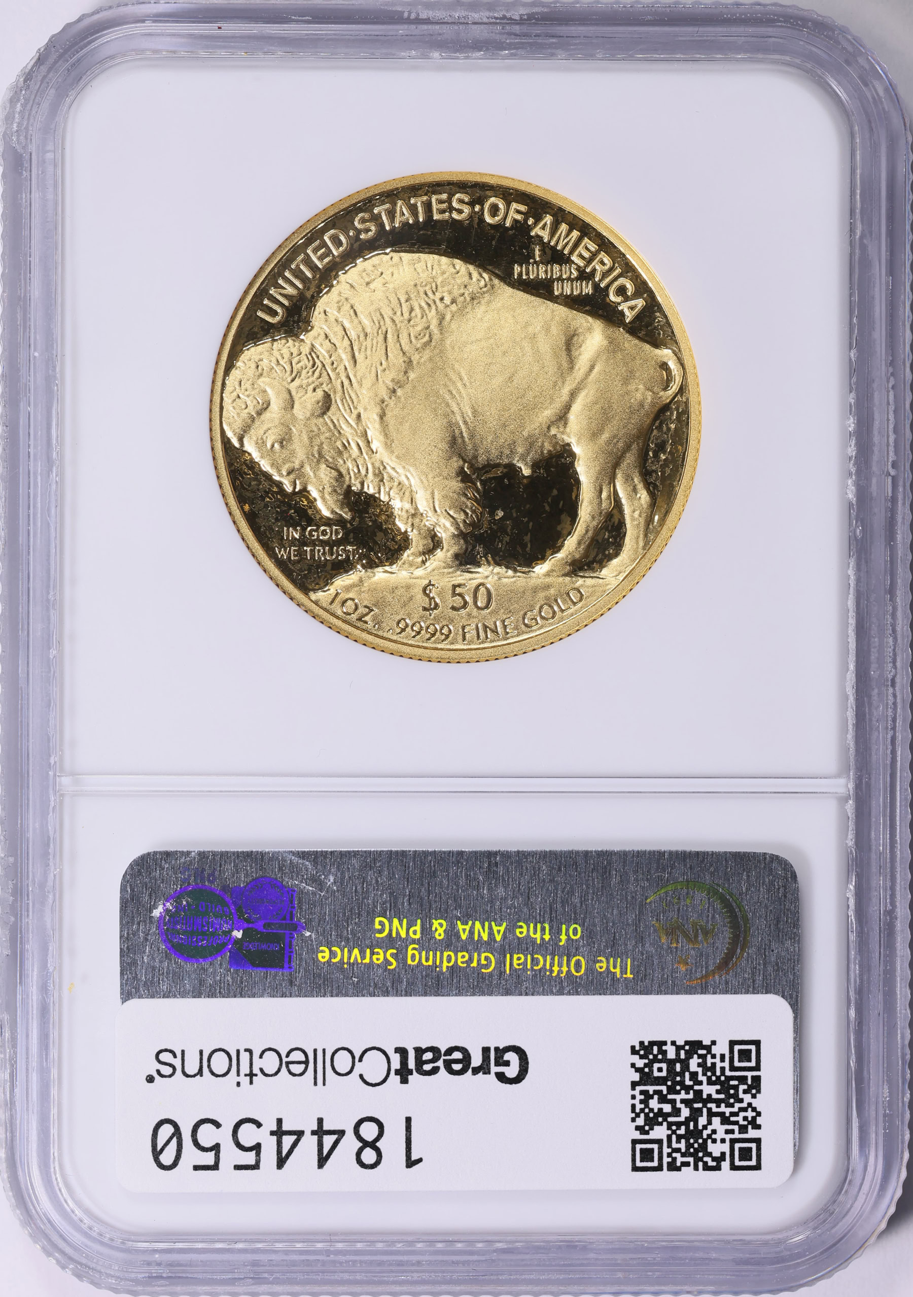 2007-W $50 One-Ounce Gold American Buffalo NGC Proof-70 UC (Item ...