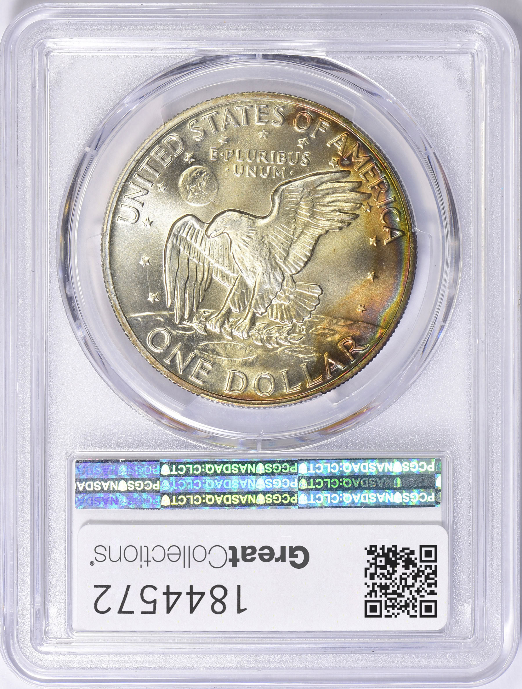 1972-S Eisenhower Dollar Silver PCGS MS-68+ (QA) (Toned) (Item 1844572) | GreatCollections Coin ...