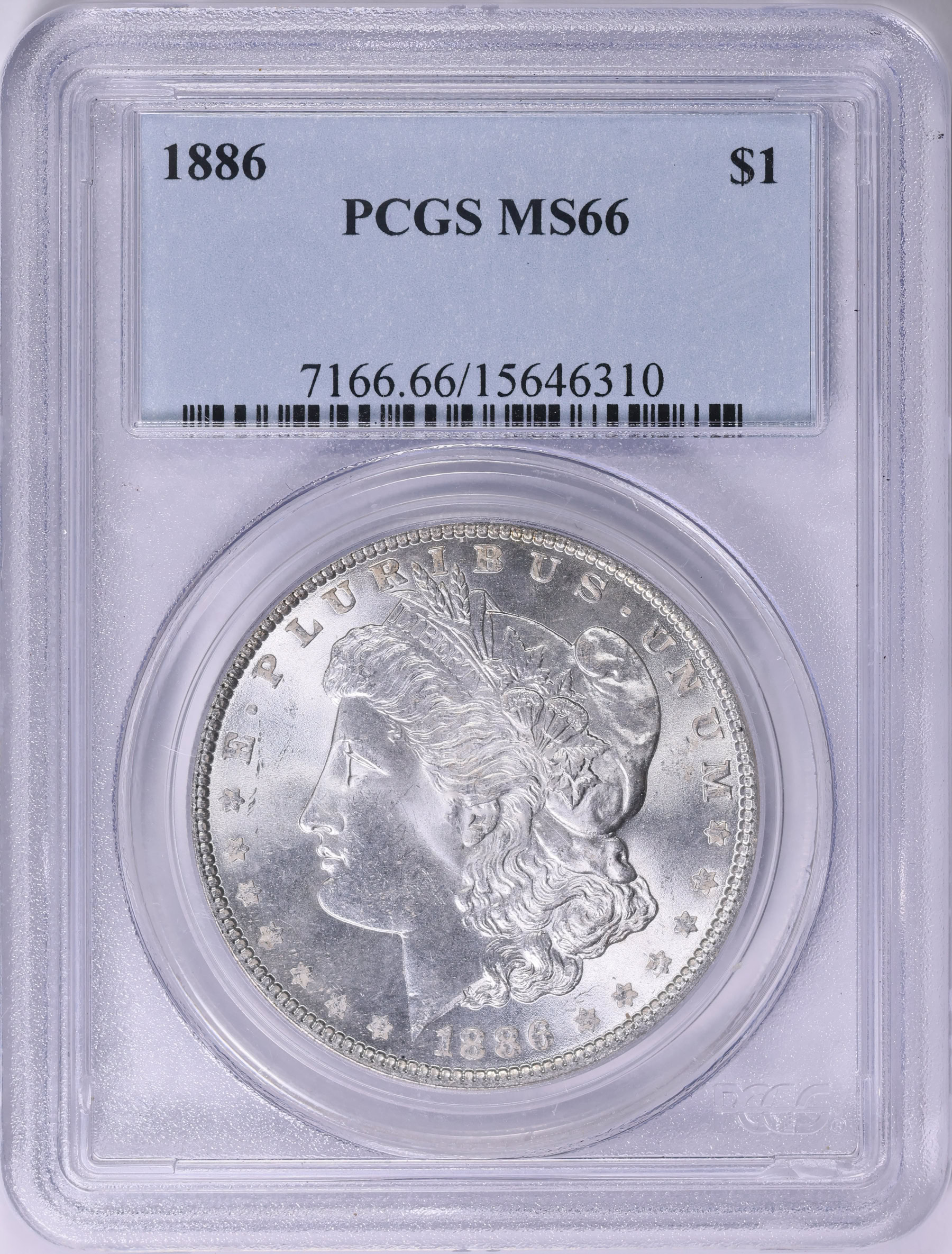 1886 Morgan Silver Dollar PCGS MS-66 (Item 1844590) | GreatCollections Coin Auctions