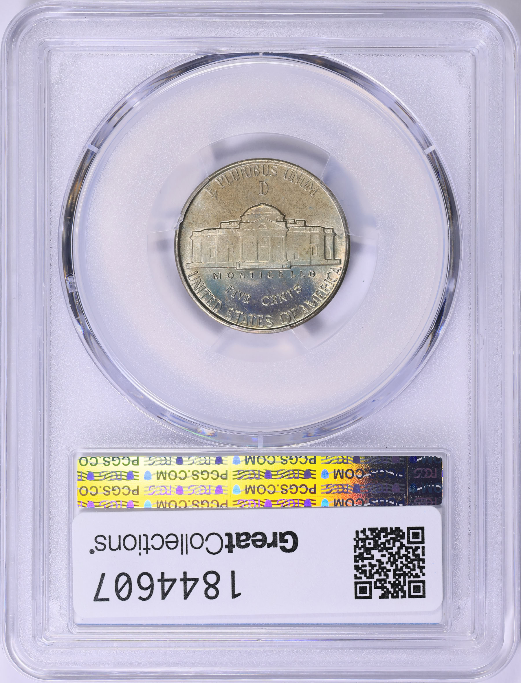 1944-D Jefferson Nickel PCGS MS-67+ FS (Item 1844607) | GreatCollections Coin Auctions